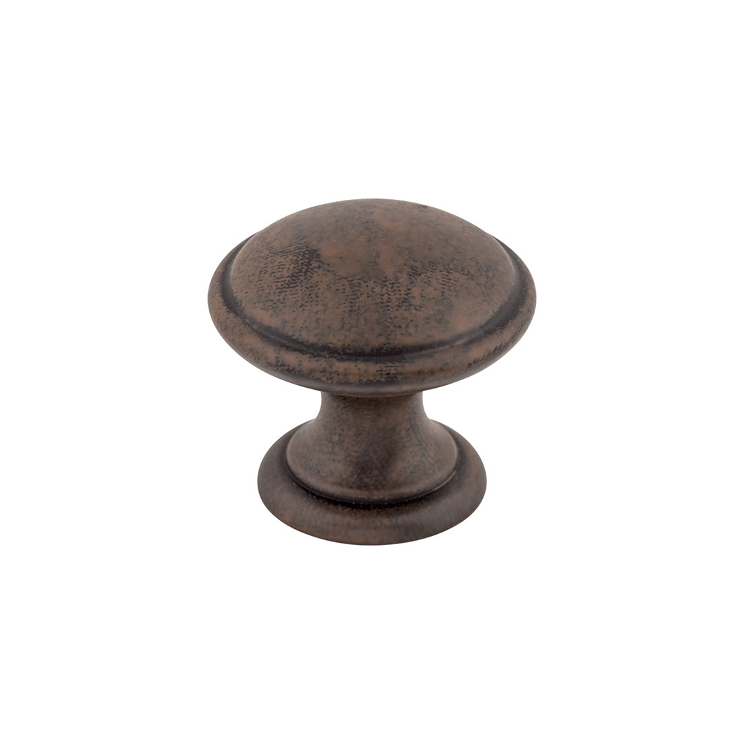 Rounded Knob Patina Rouge - 1 1/4 in - Handles & More Hardware Ltd.