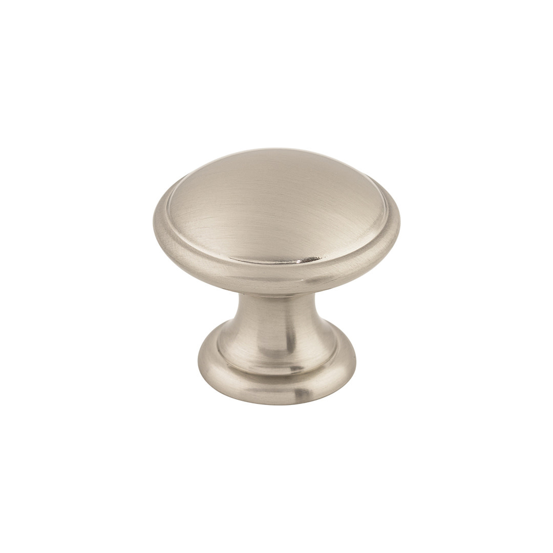 Rounded Knob Brushed Satin Nickel - 1 1/4 in - Handles & More Hardware Ltd.
