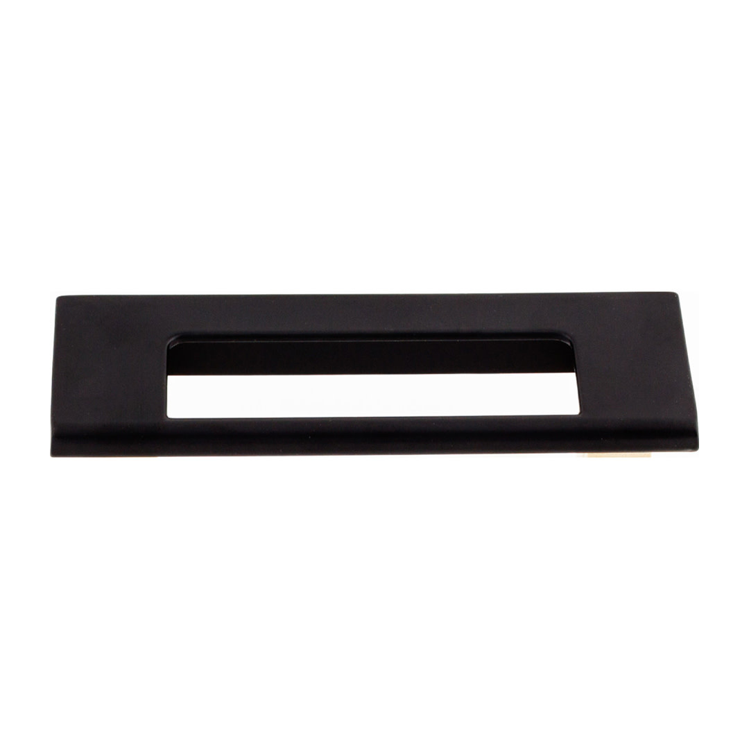 Europa Cut Out Tab Pull Flat Black - 3 3/4 in - Handles & More Hardware ...