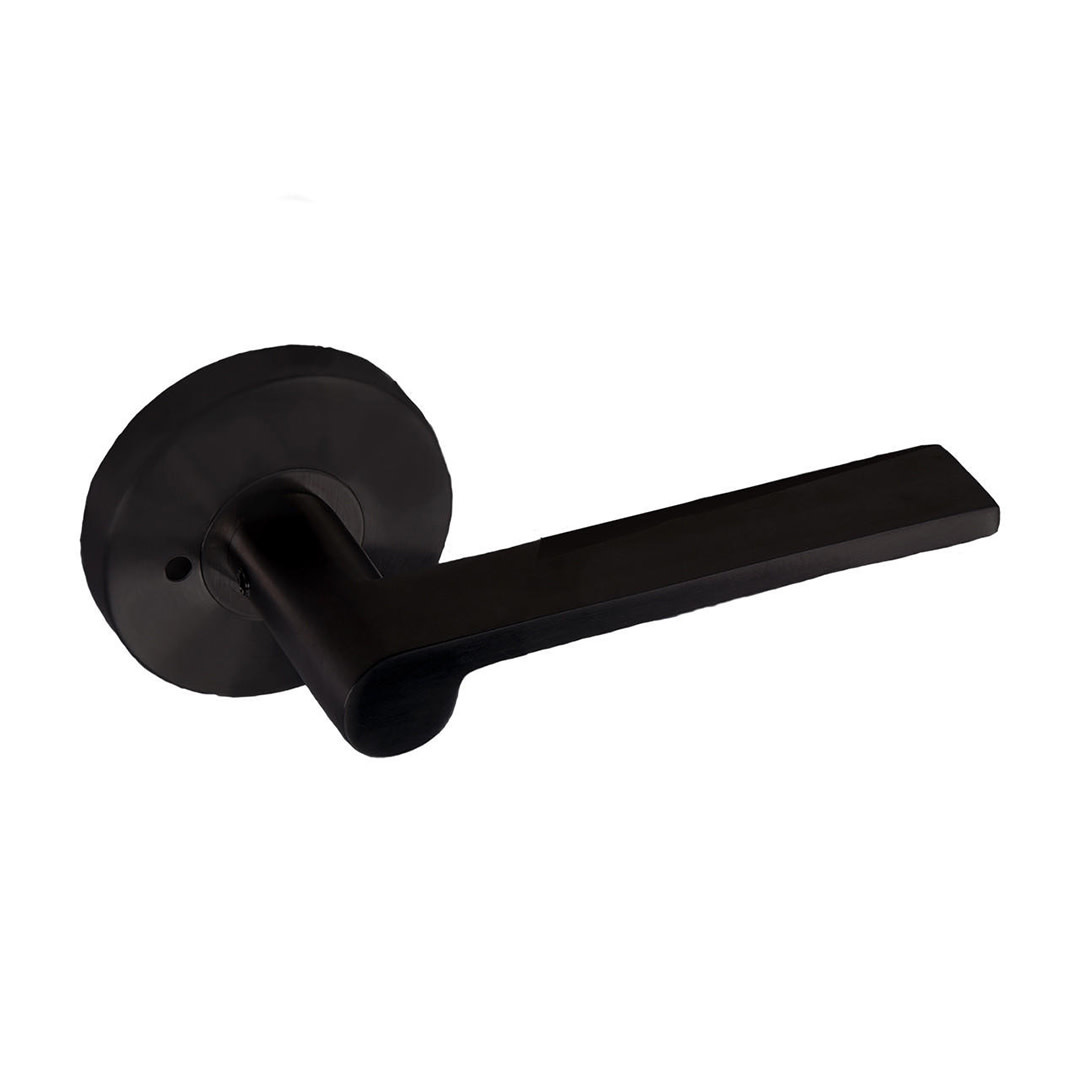 AIDEN Privacy Matte Black Door Handle - Handles & More Hardware Ltd.