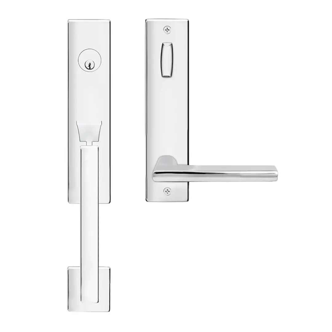 Montana Tubular Entryset Lever Polished Stainless Steel - Handles ...