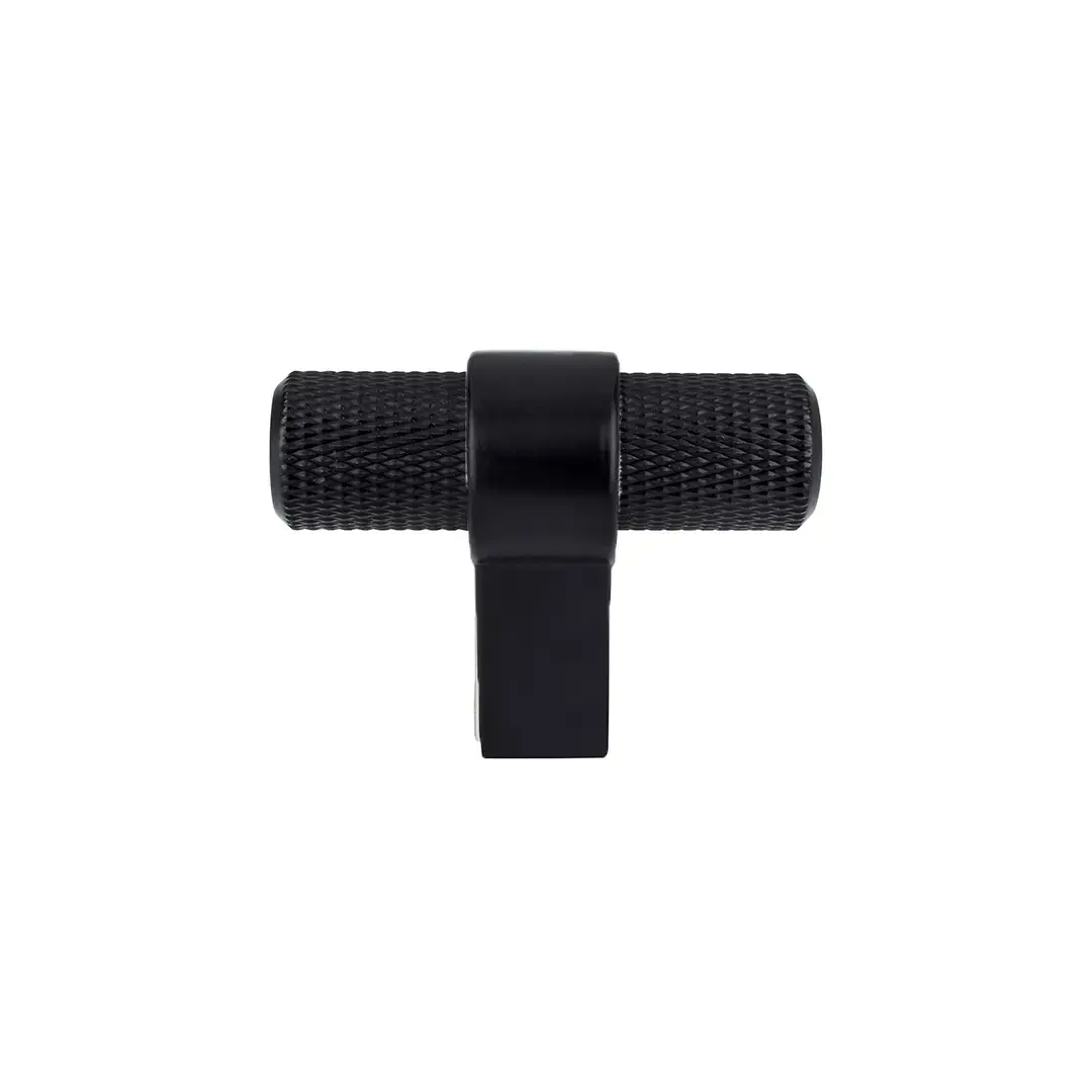 Radial Reign Knurled T-Knob Matte Black - 2 in - Handles & More ...