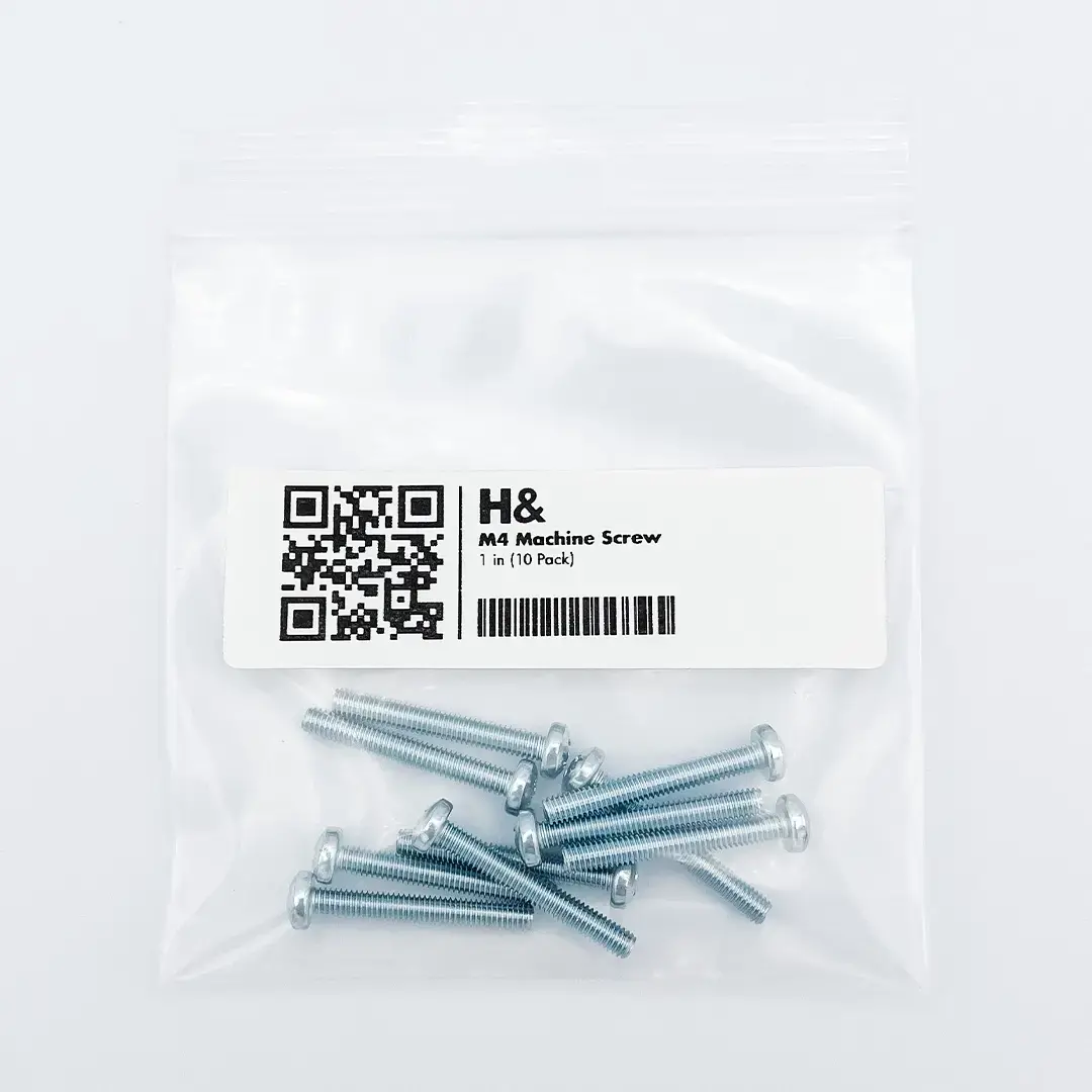 M4 Machine Screw - 1 in (10 Pack) - Handles & More Hardware Ltd.