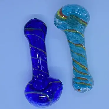 3.5" Slim Full Frit Rasta Color Line - Aroma Grow Store