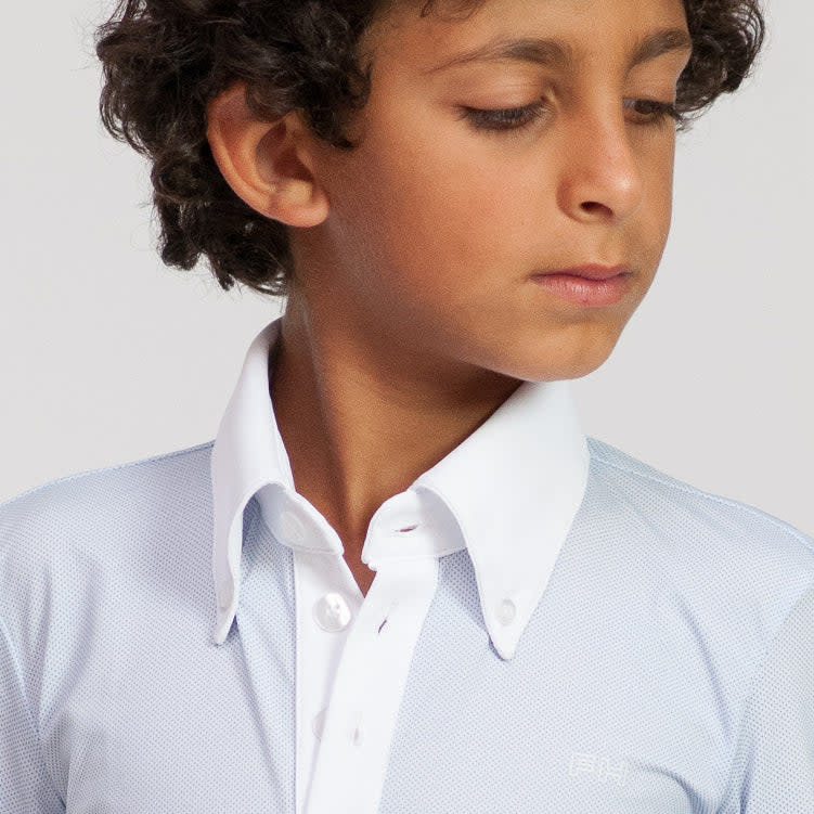 For Horses Toby Boys Short Sleeve Show Shirt - RIDE