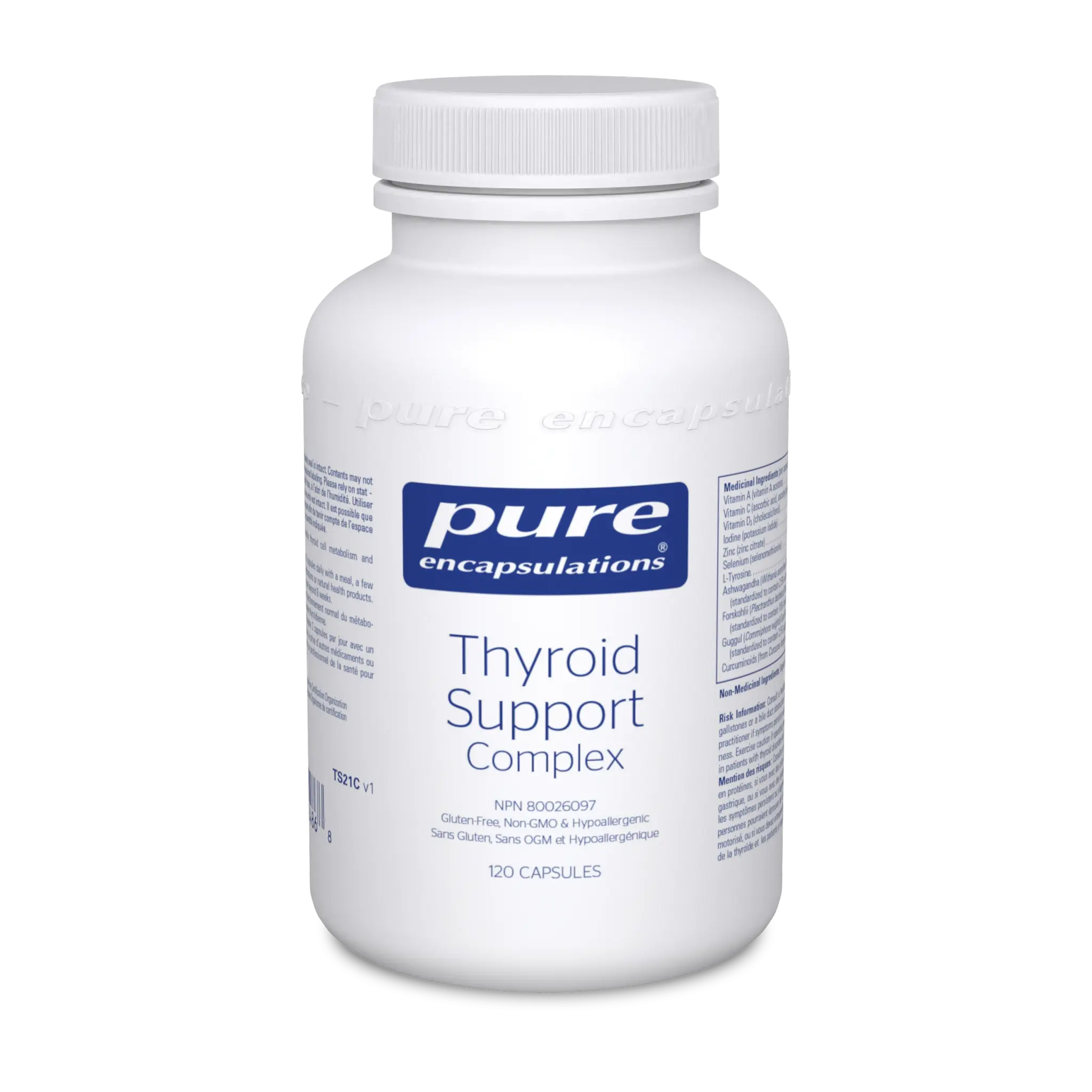 Thyroid Support Complex - 120 caps by Pure Encapsulations - Le Capucin Thyroid Support Complex - 120 caps by Pure Encapsulations - Le Capucin