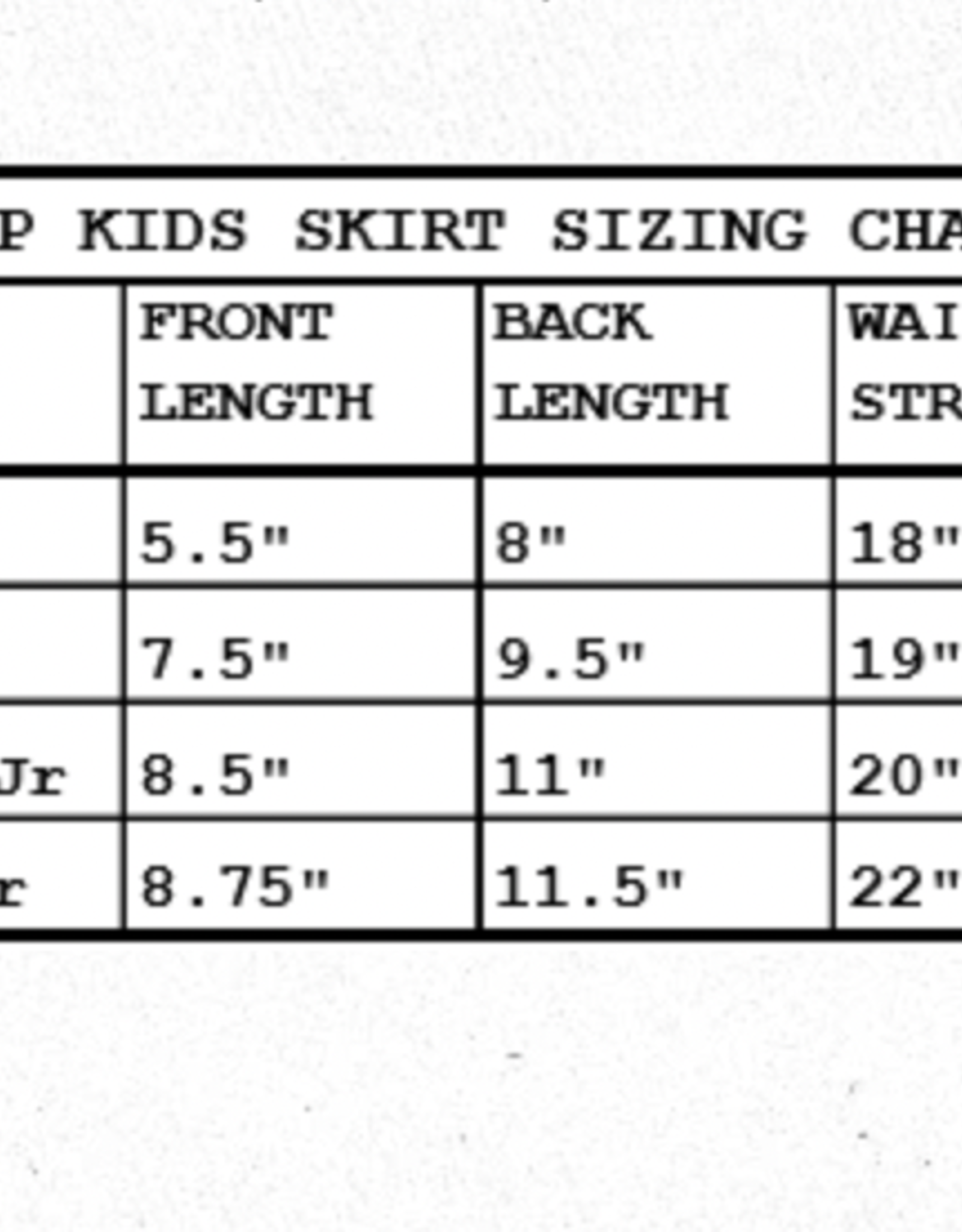 Bullet Pointe Children's Skirts - Beam & Barre
