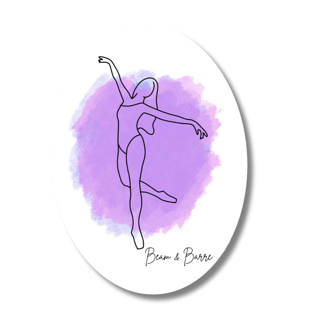 Beam & Barre Falling Sticker - Beam & Barre