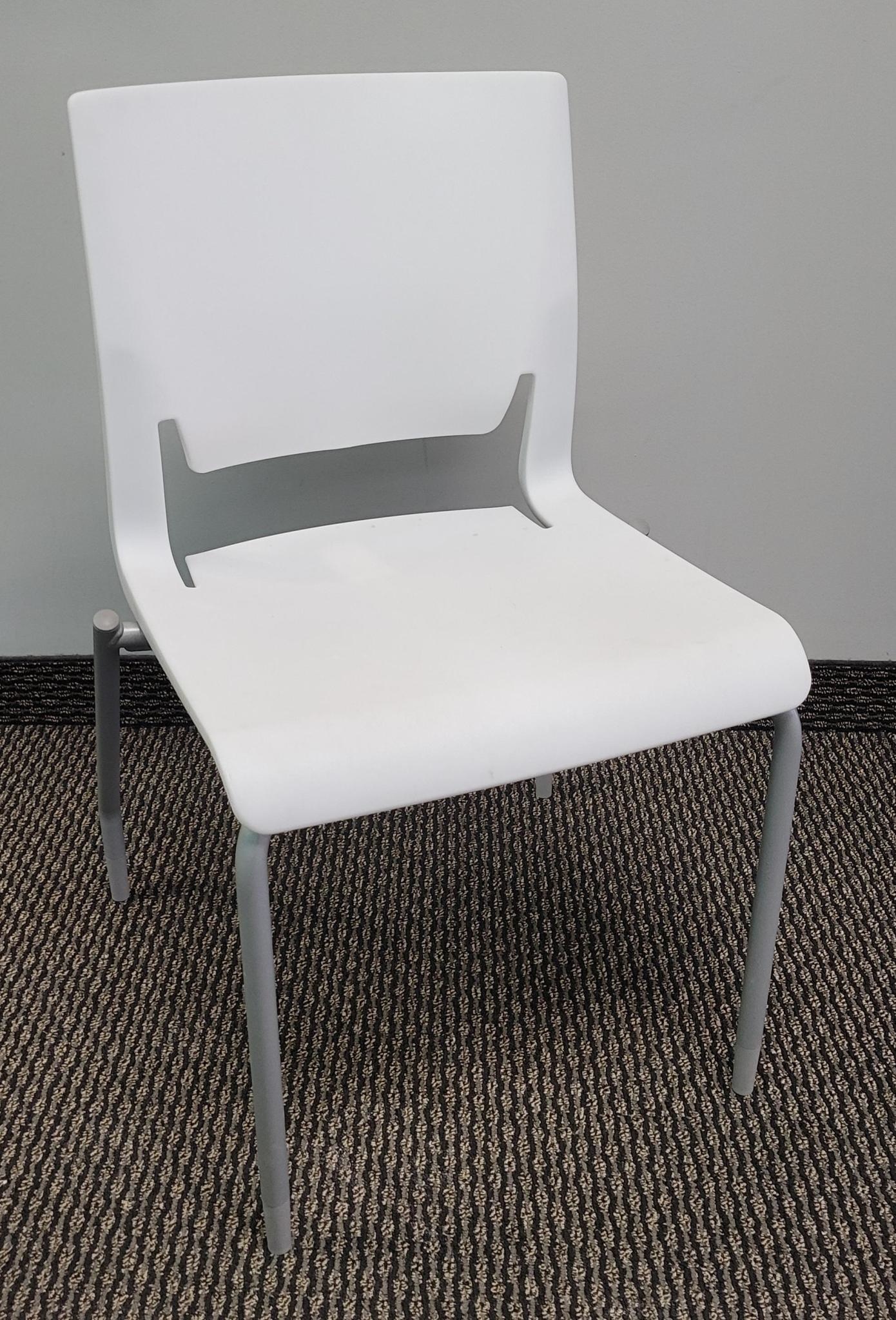 White Stacking Chair - TCB Office Furniture & Supplies