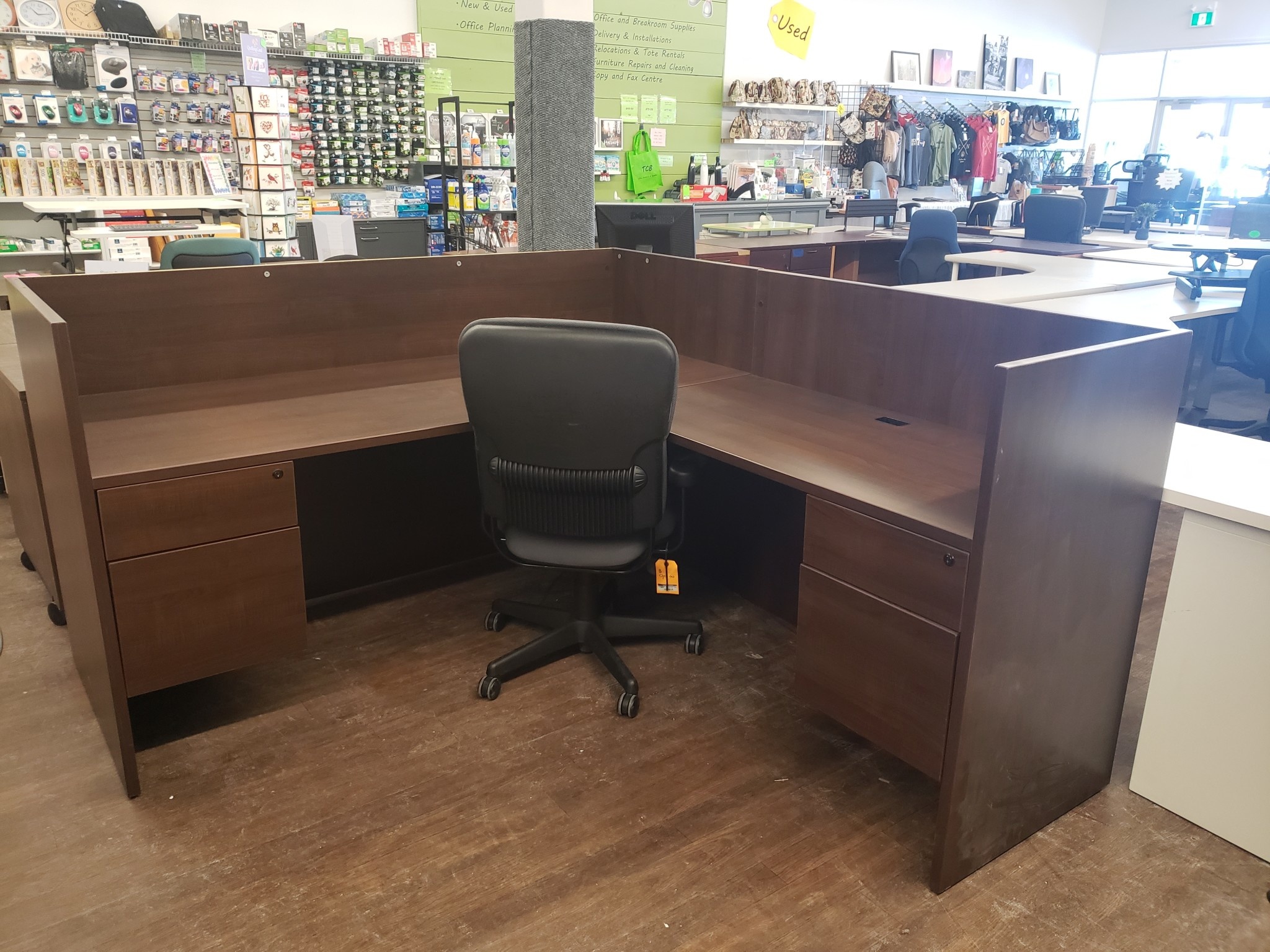 Brown Reception - TCB Office Furniture & Supplies