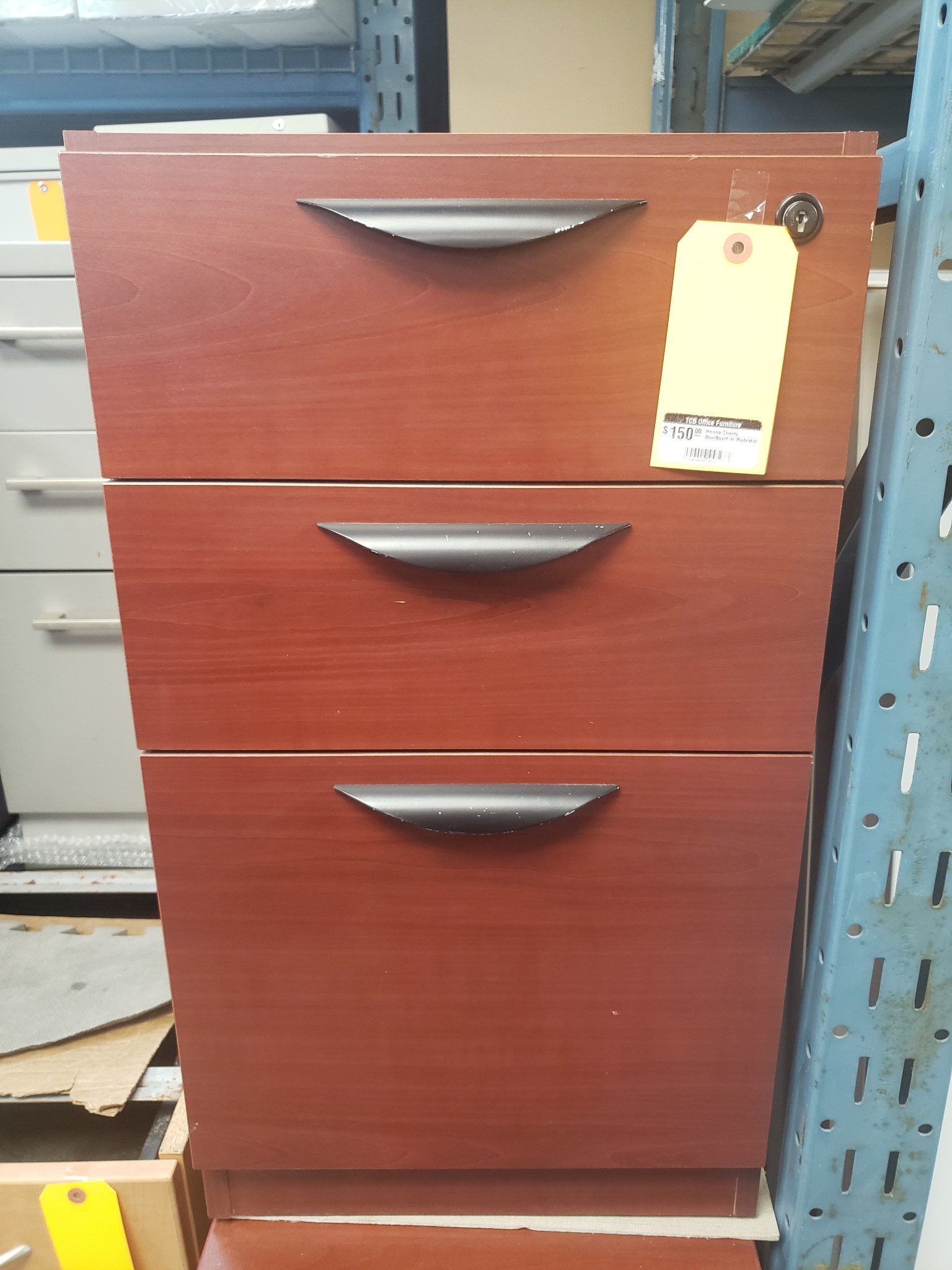 Henna Cherry Box/Box/File Pedestal - TCB Office Furniture & Supplies