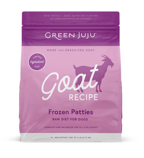 Green Juju Frozen Patties - Goat Recipe Raw Diet - Off the Leash Modern ...