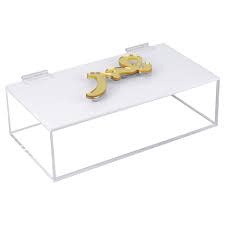 Lucite Multi Purpose Shabbos Box - Large - Gold - Cohens Judaica