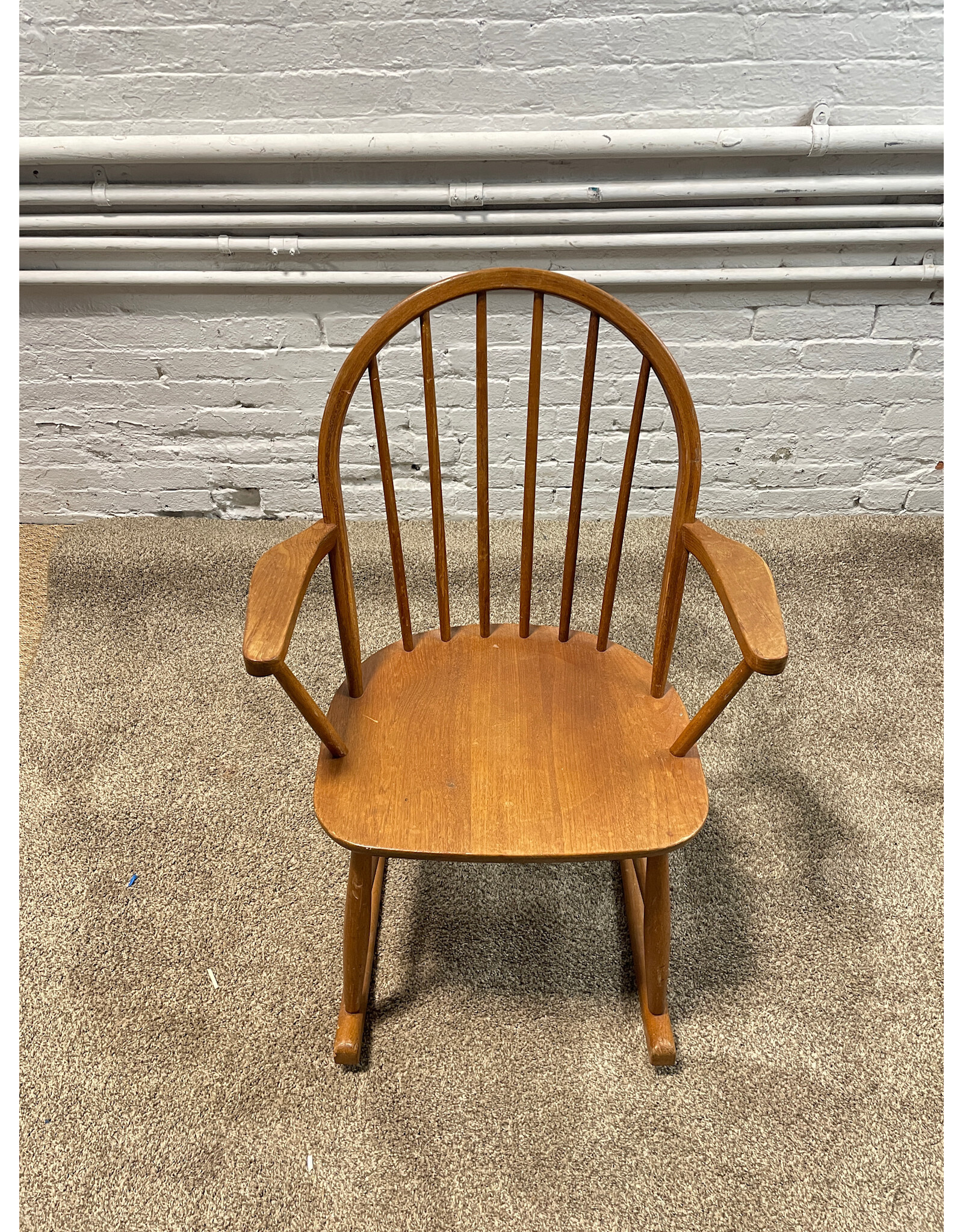 Vintage Ercol Oak Rocking Chair - Remix Market NYC