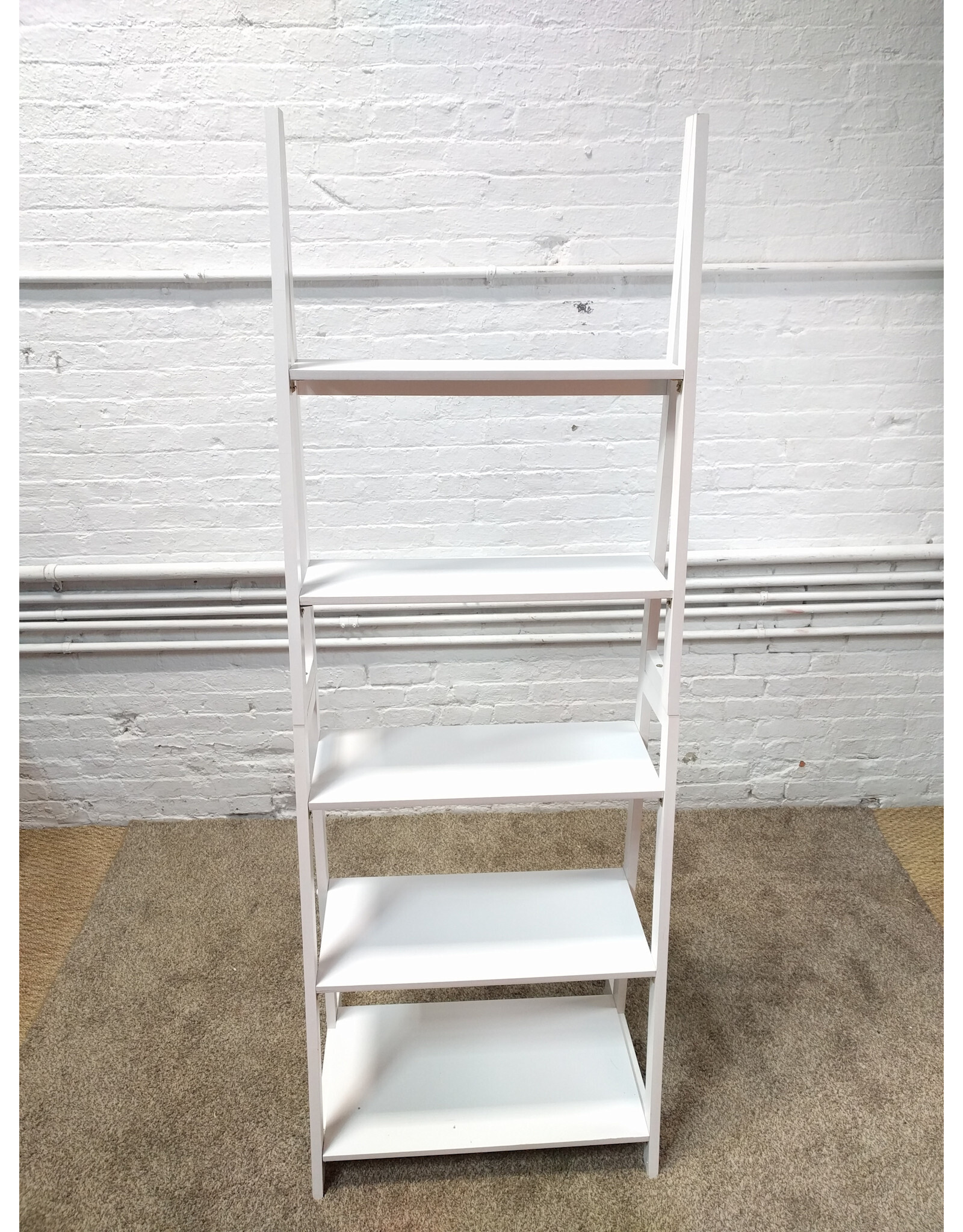 White 5-Tier ladder Bookcase 70"H 25"W 17"D - Remix Market NYC
