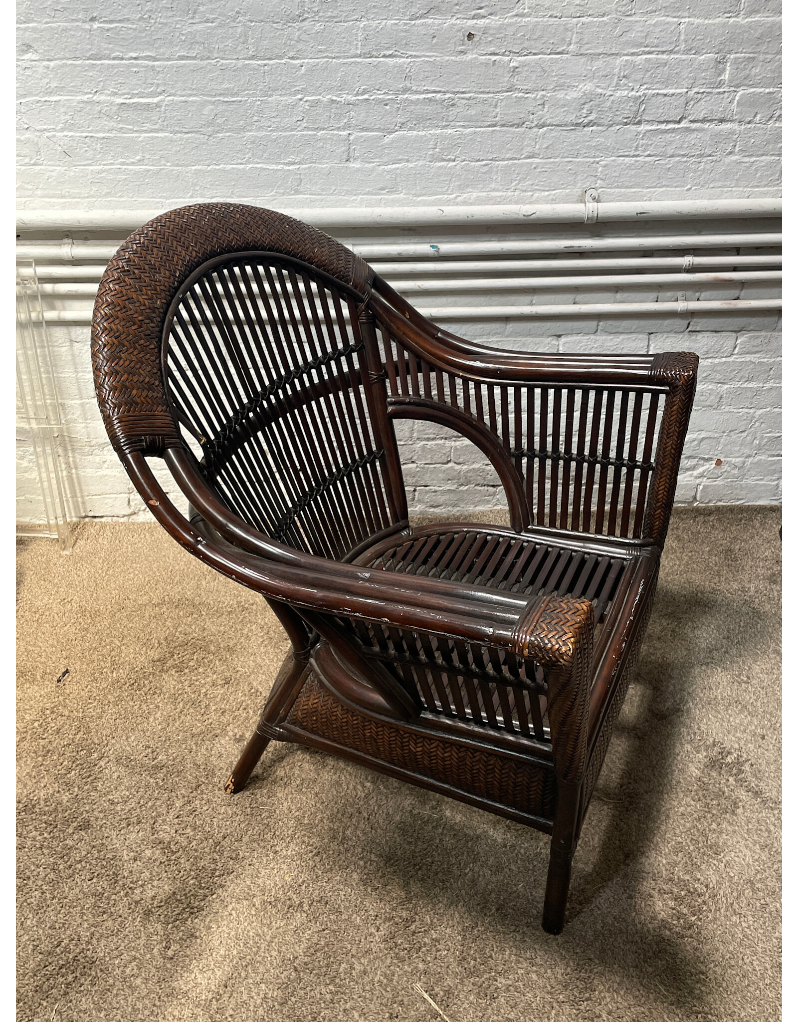 Pier 1 Imports Wicker Rattan Chair - Remix Market NYC