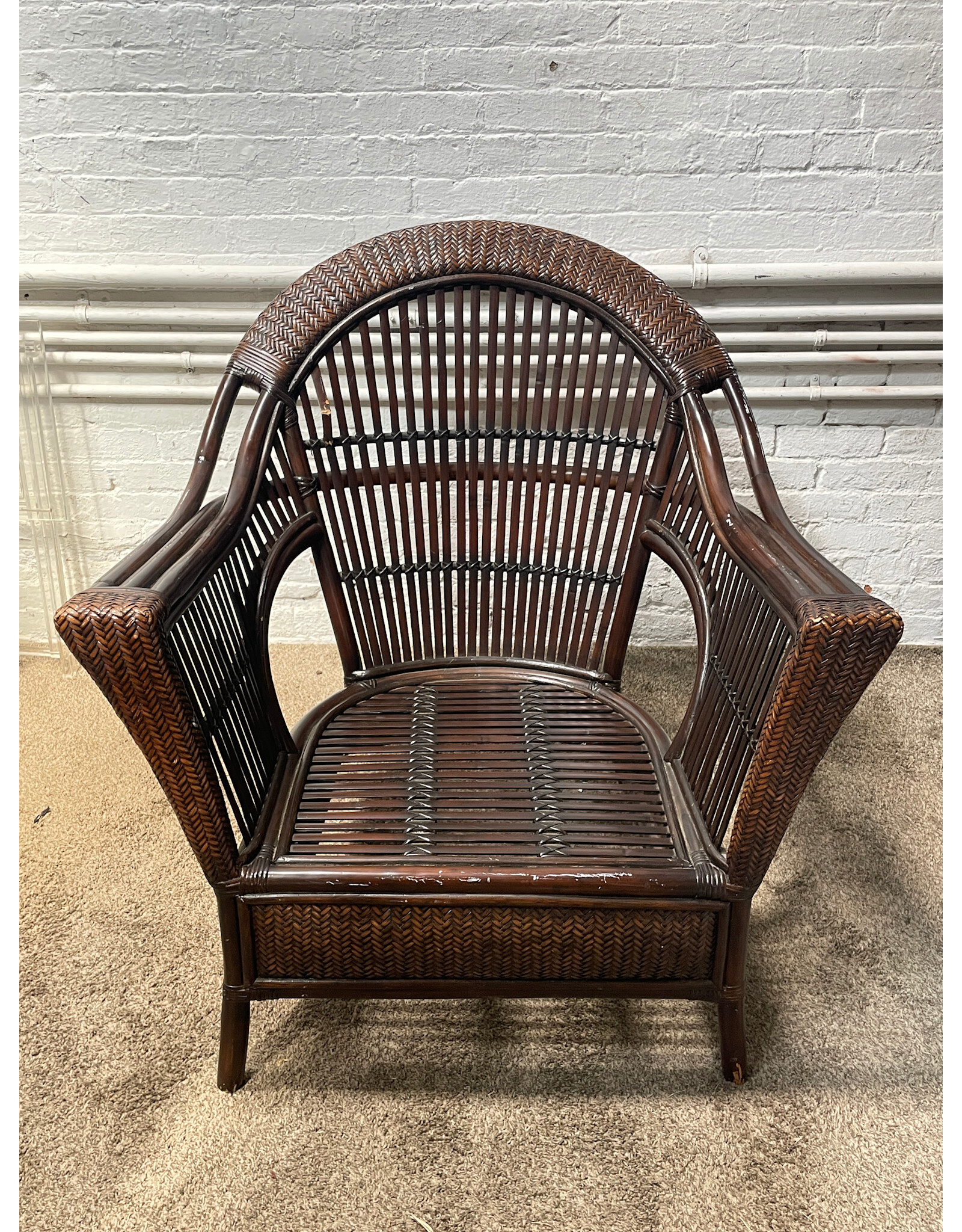 Pier 1 Imports Wicker Rattan Chair - Remix Market NYC