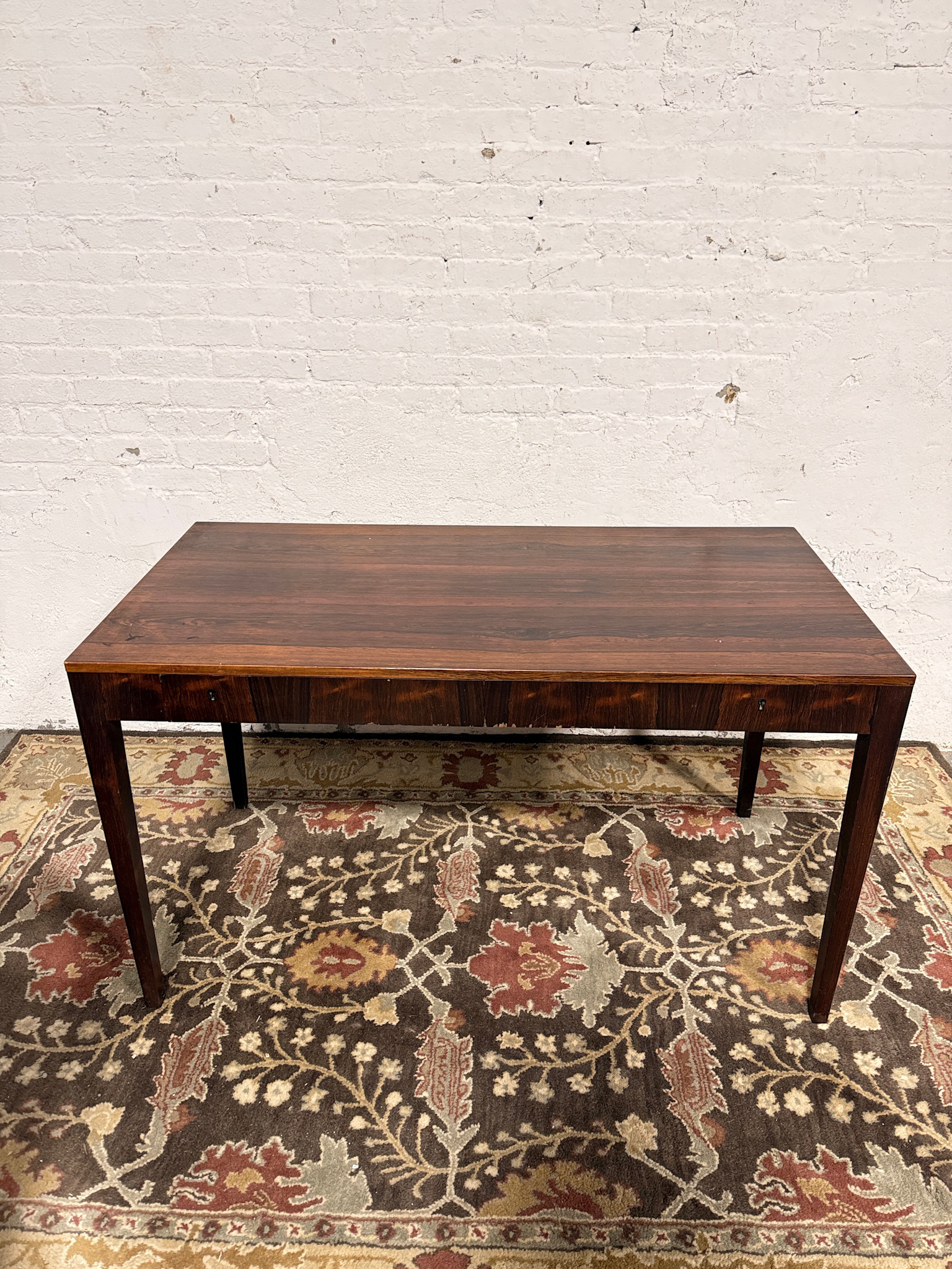 Mid-Century Modern Riis Antonsen Danish Rosewood Desk 27.75"H 47.5"W 23 ...