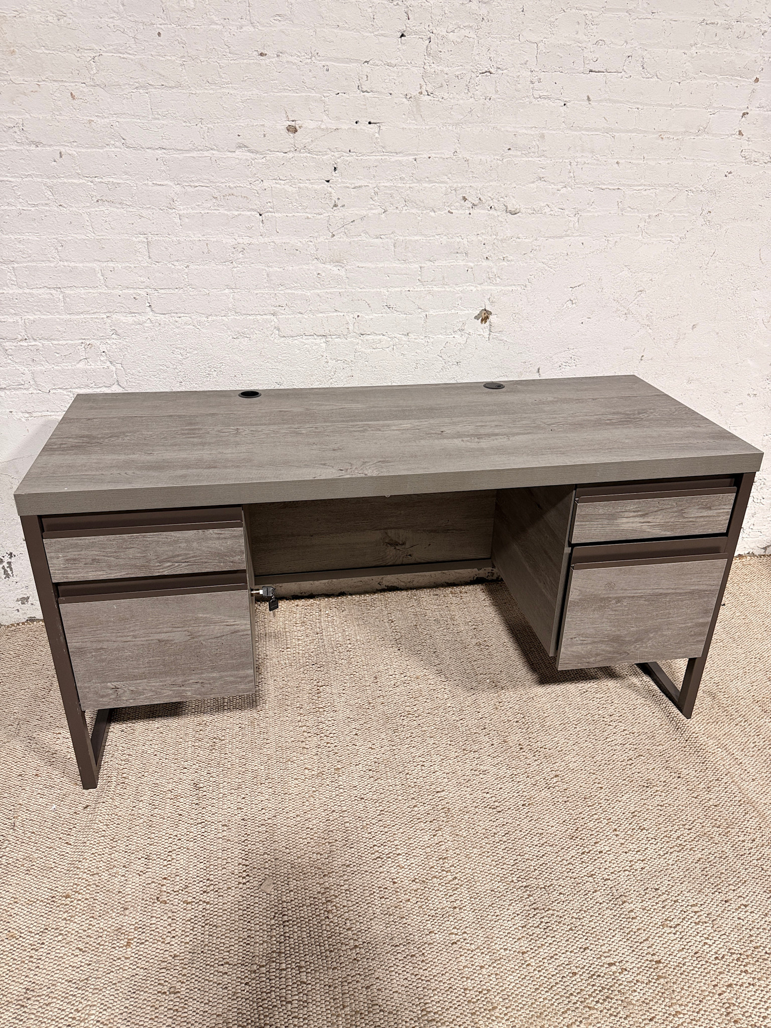 Sauder Mystic Executive Desk 30"H 60"W 23.5"D - Remix Market NYC