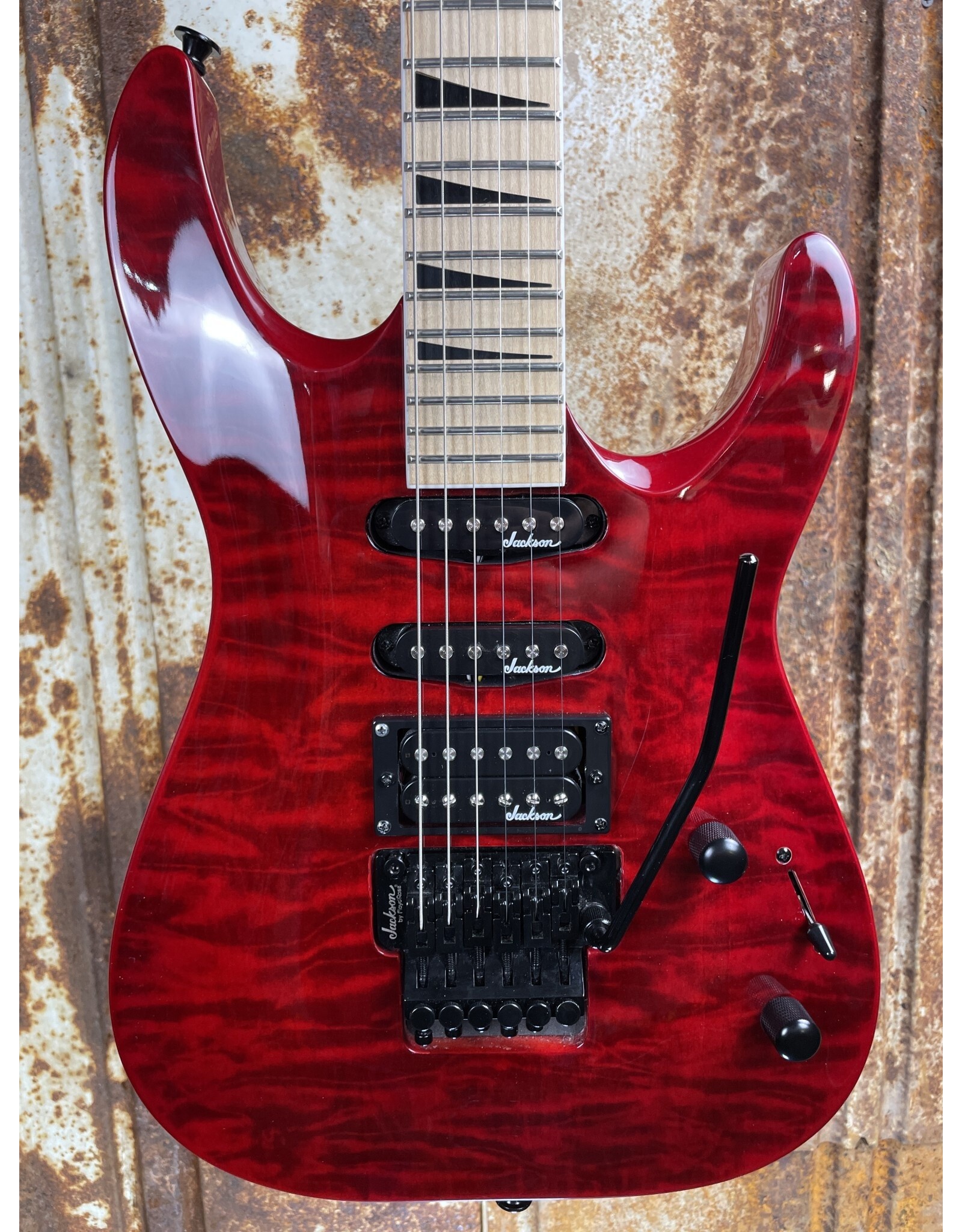 Jackson JS34Q Dinky DKAM Electric Guitar Transparent Red (Used ...