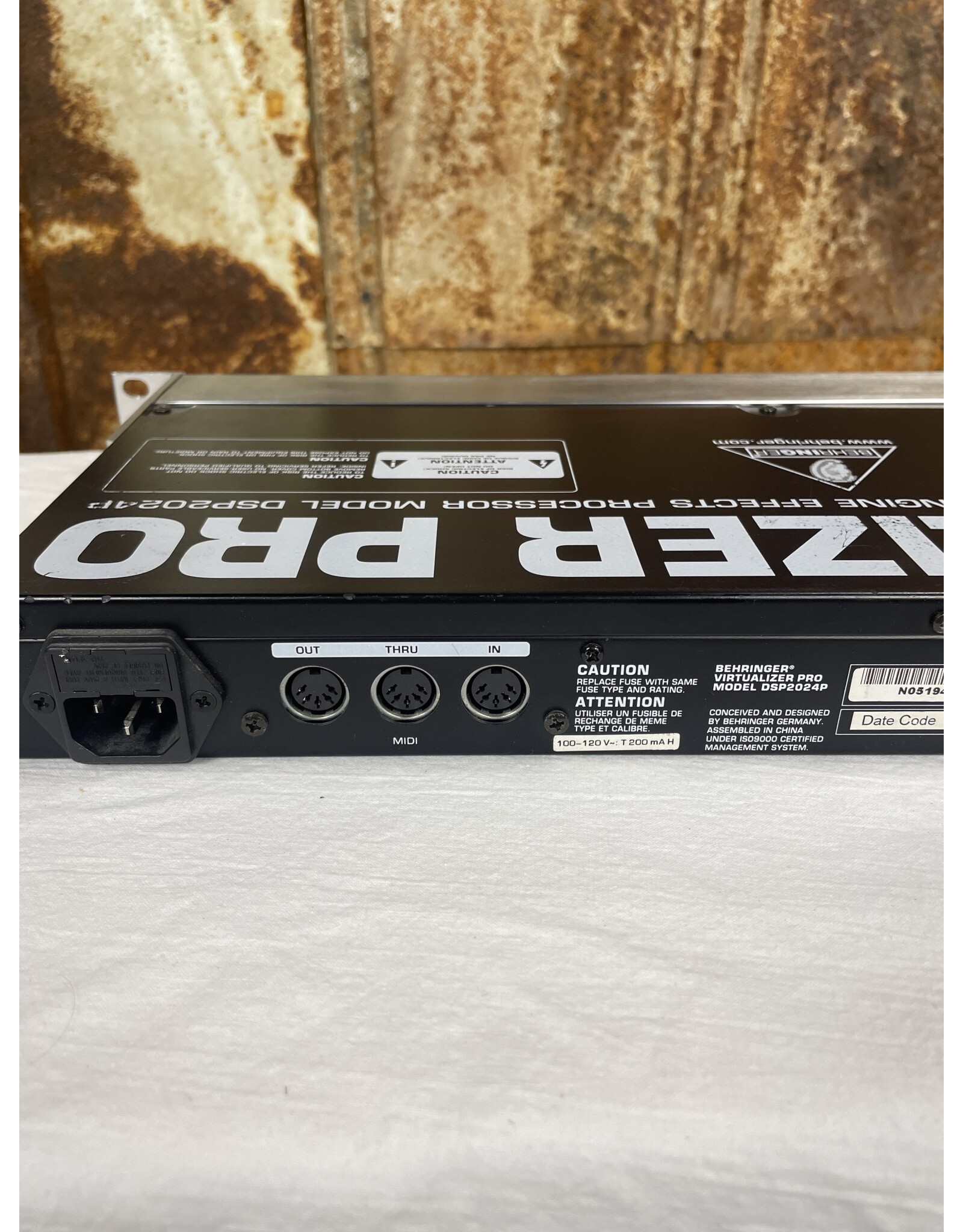 Behringer Virtualizer Pro Rack Effects Processor (Used) - Backwoods Guitar