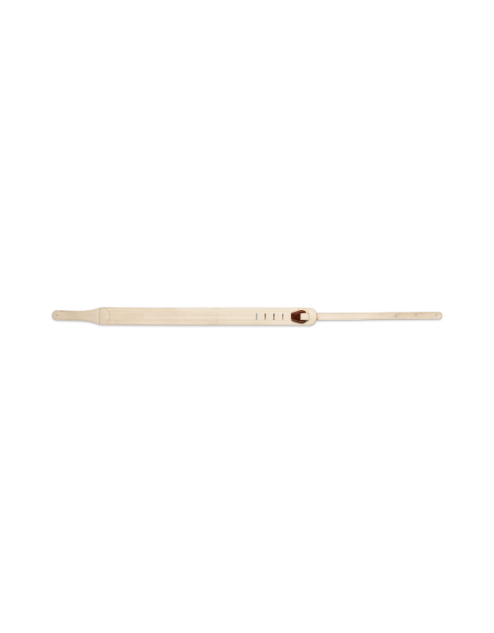 Taylor Element 2.5" Leather Guitar Strap - Brown/Cream - Backwoods Guitar