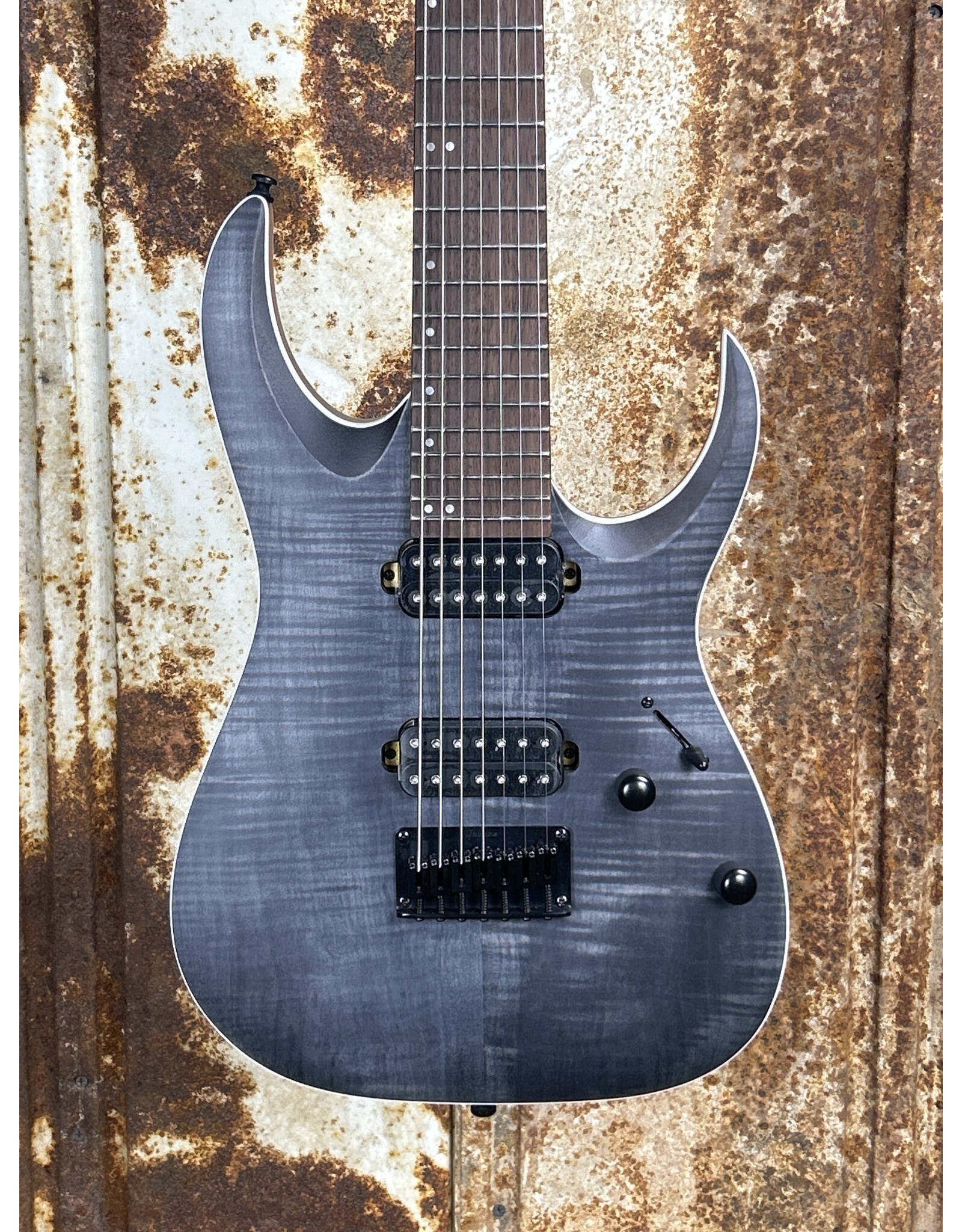 Ibanez RGA Standard RGA742FM Transparent Gray Flat - Backwoods Guitar