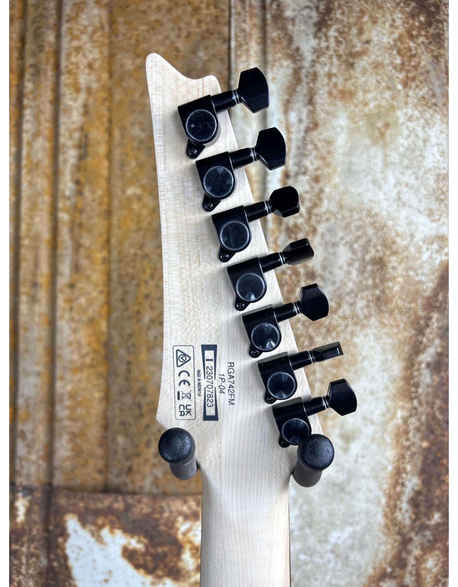 Ibanez RGA Standard RGA742FM Transparent Gray Flat - Backwoods Guitar