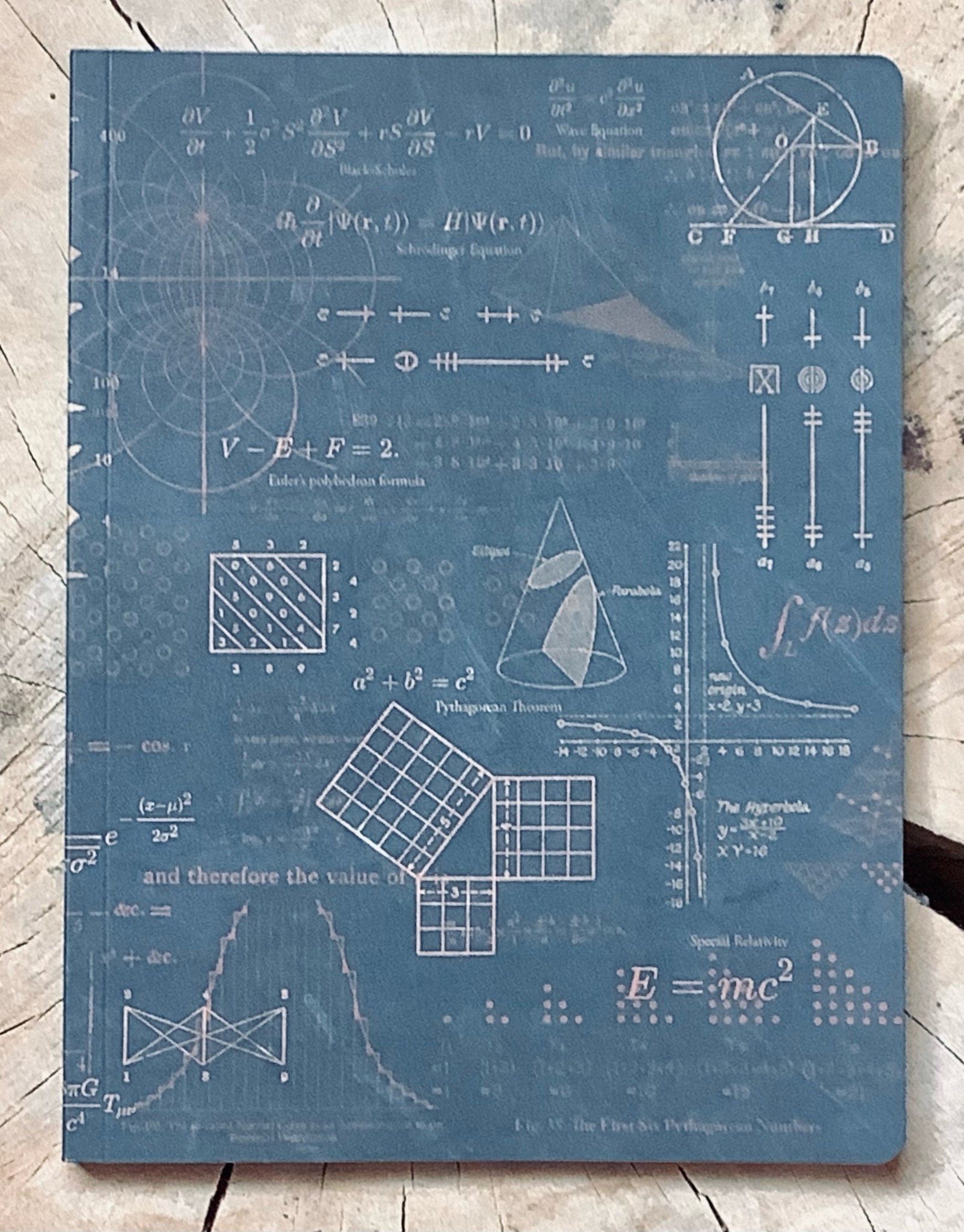 math equations notebook - blue goldsmiths
