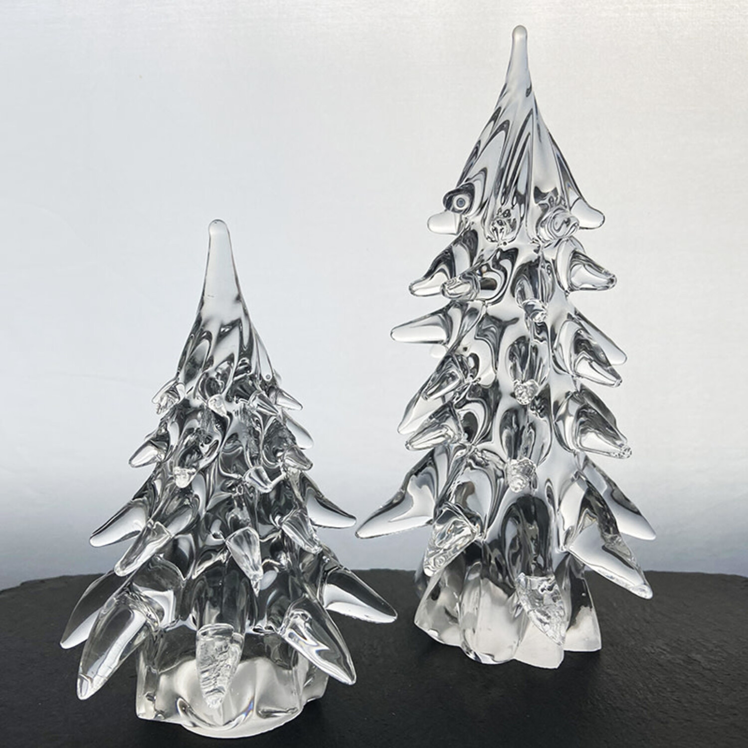 Clear Glass Tree Ornaments