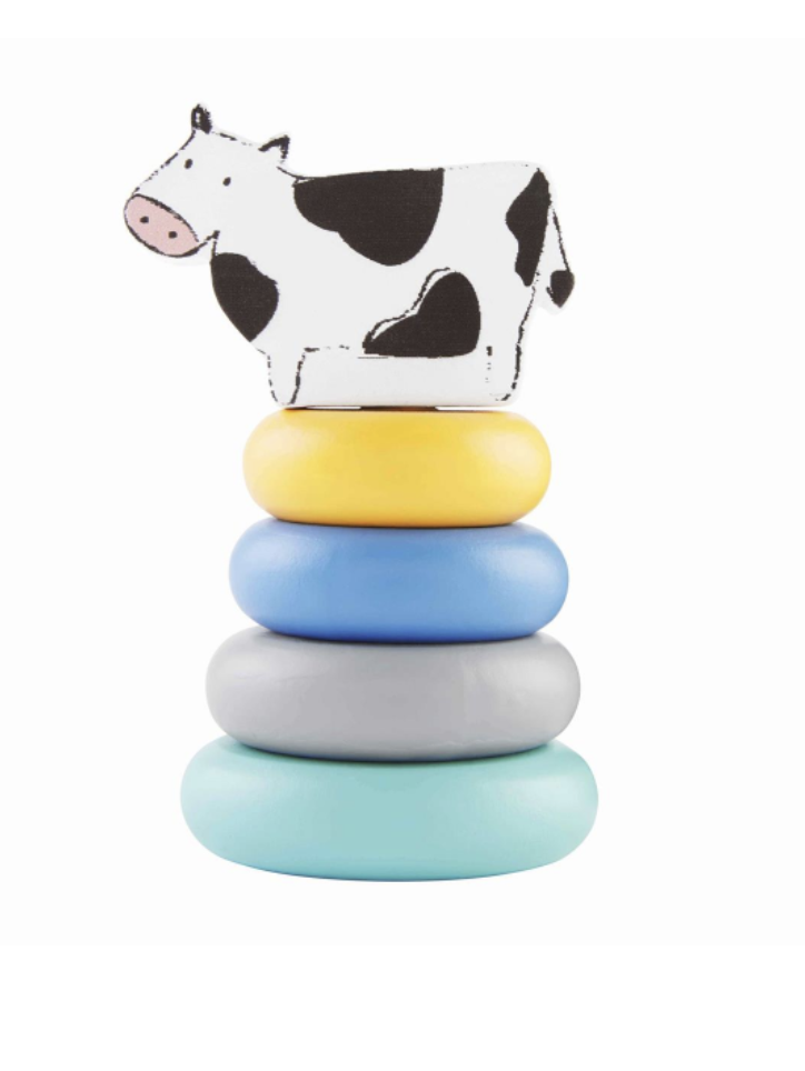 Farm Stacking Toy Cow - Shoppe Jessica Velikovsky Interiors