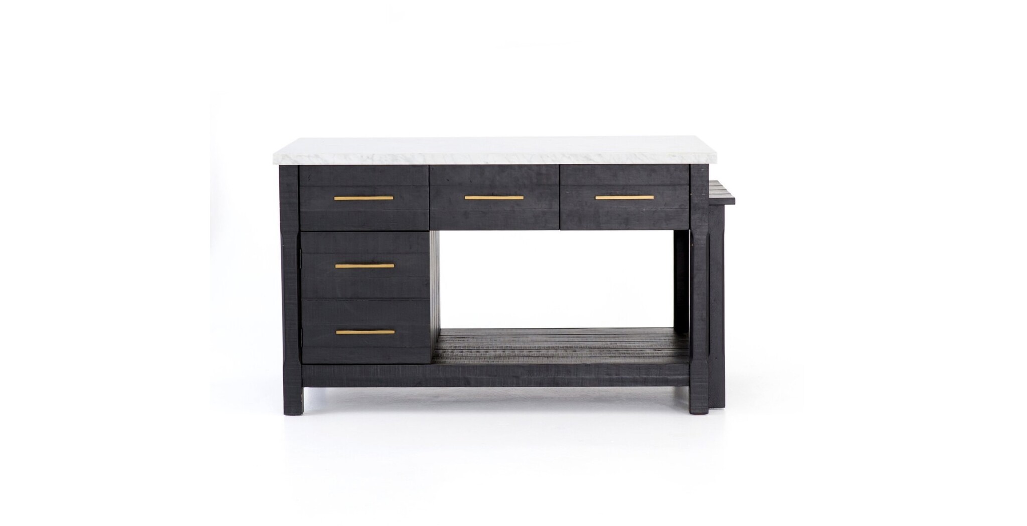 Ian Kitchen Island, Black Acacia - Shoppe Jessica Velikovsky Interiors