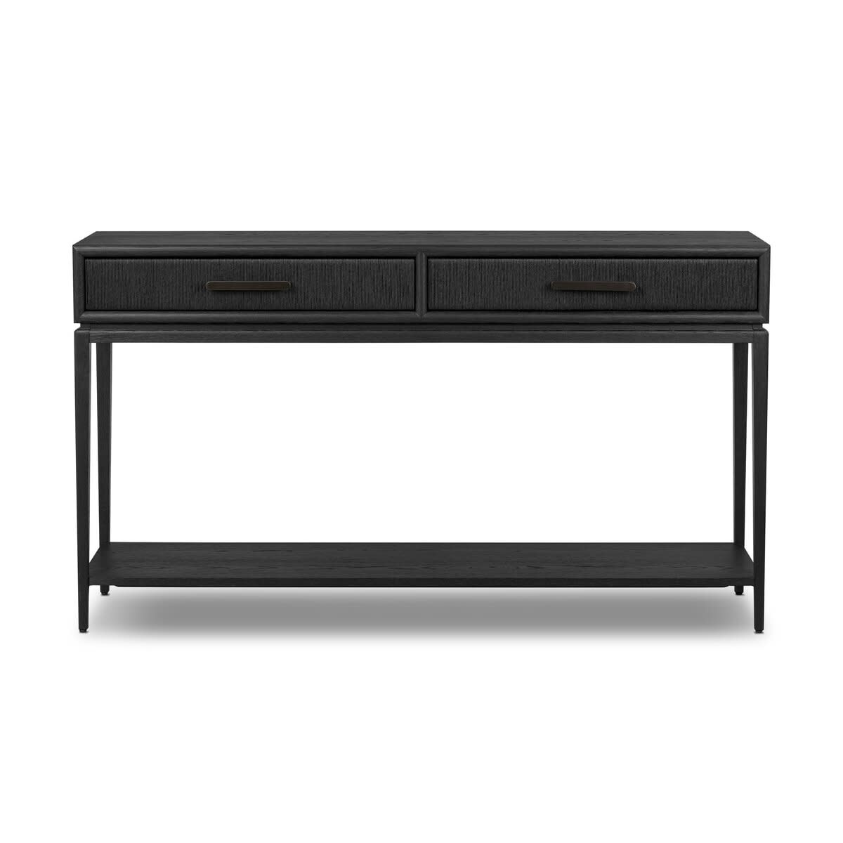 Rosenell Console Table - 60", Black Oak Solid - Shoppe Jessica ...