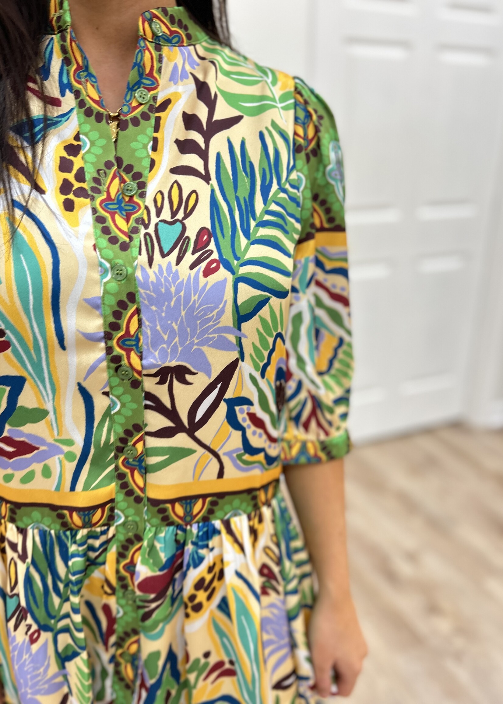 Joy Joy Forest Border Dress - Socialite