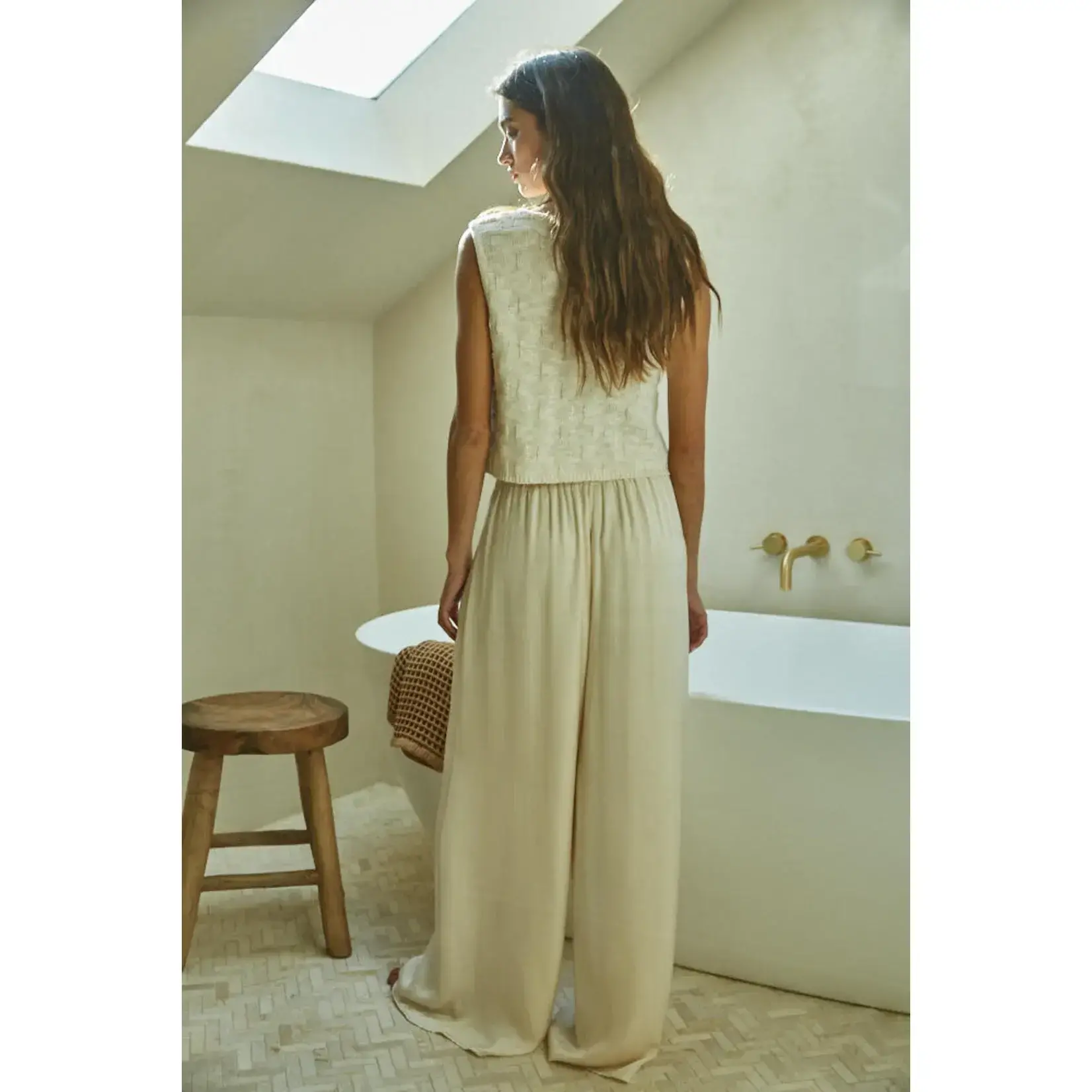 Dawson Cream Vest Top - Wink Boutiques