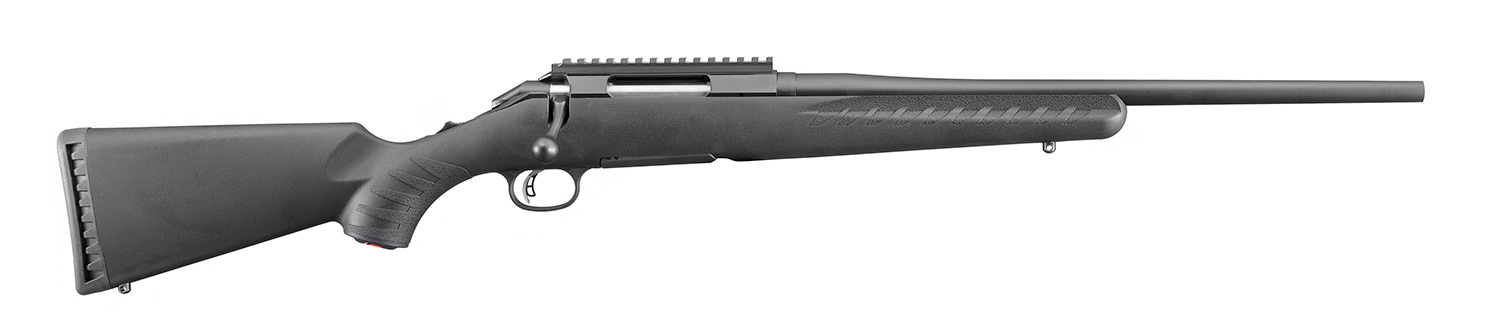 Ruger American® Rifle Compact 308 Win, 18", Matte Black, Black ...
