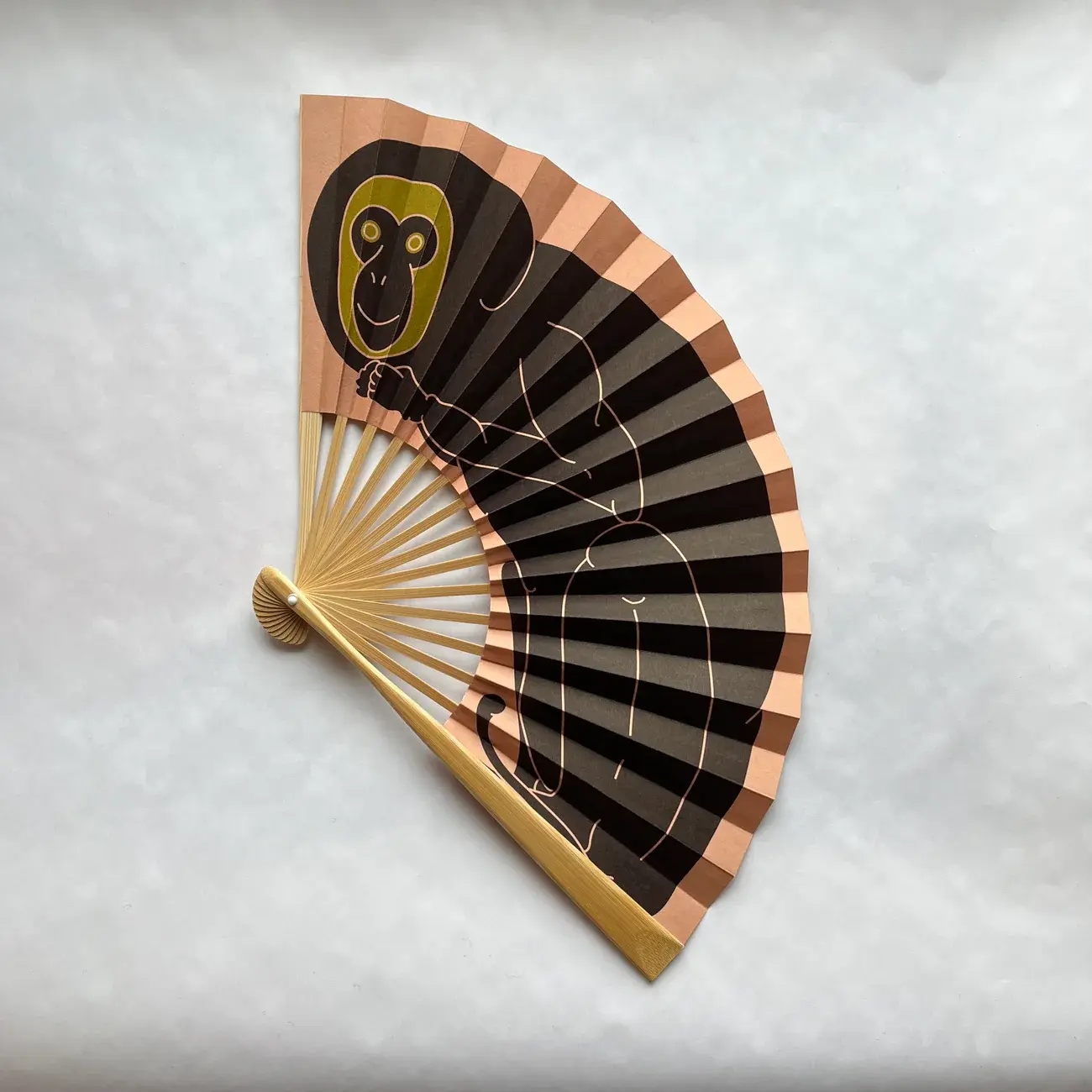 Japanese Zodiac Monkey Fan - The Paris Market