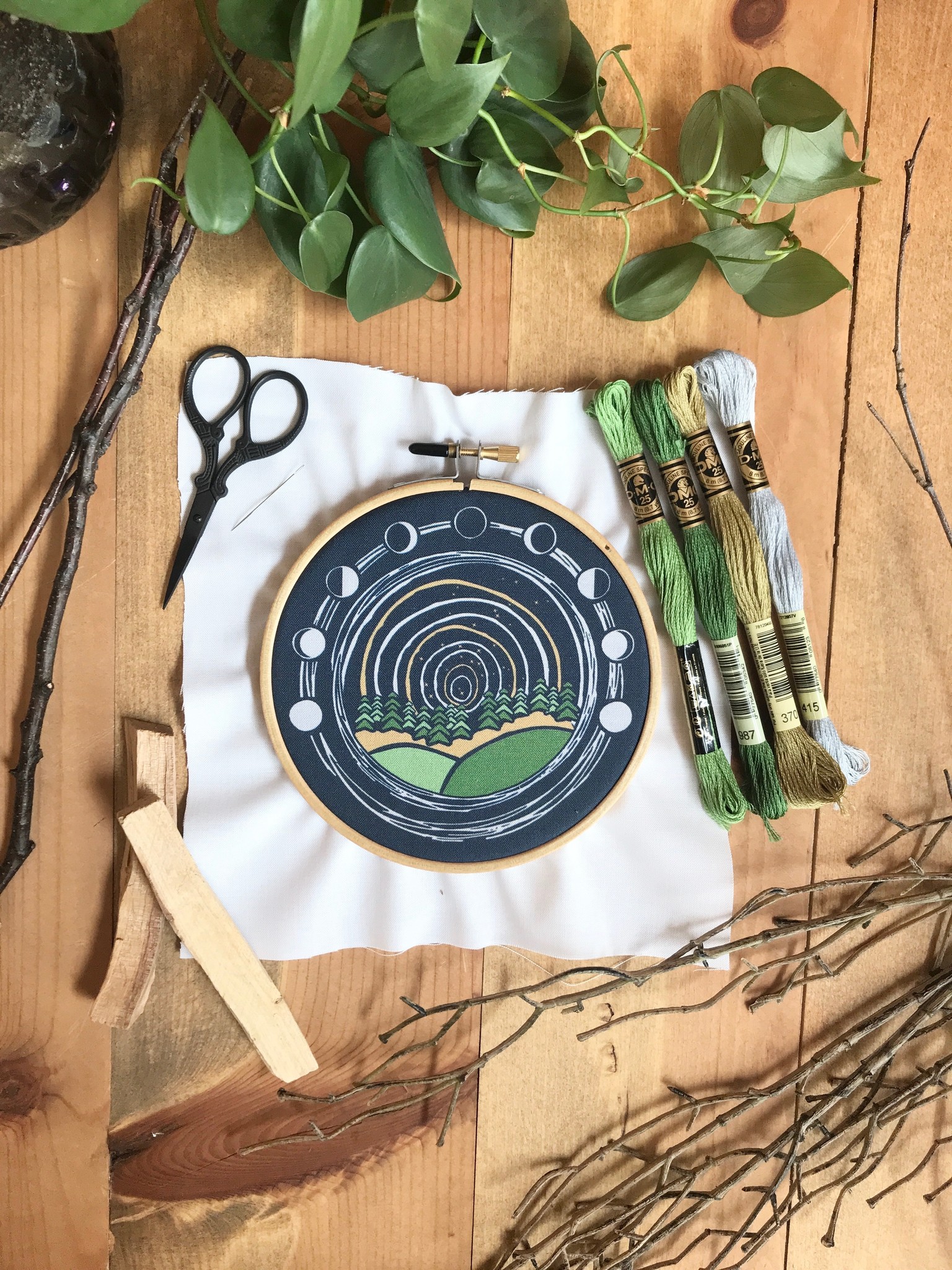 DIY Stitch Kit - Moon Over Midwest - Tangled Up In Hue