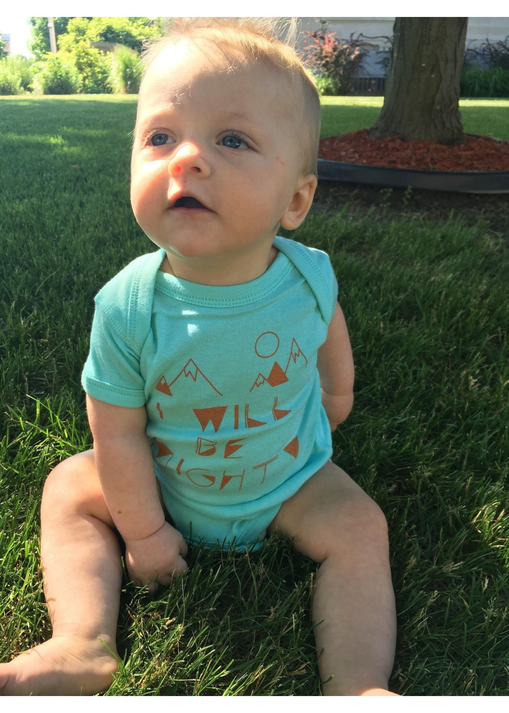 I Will Be Mighty Baby Body Suit - Tangled Up In Hue