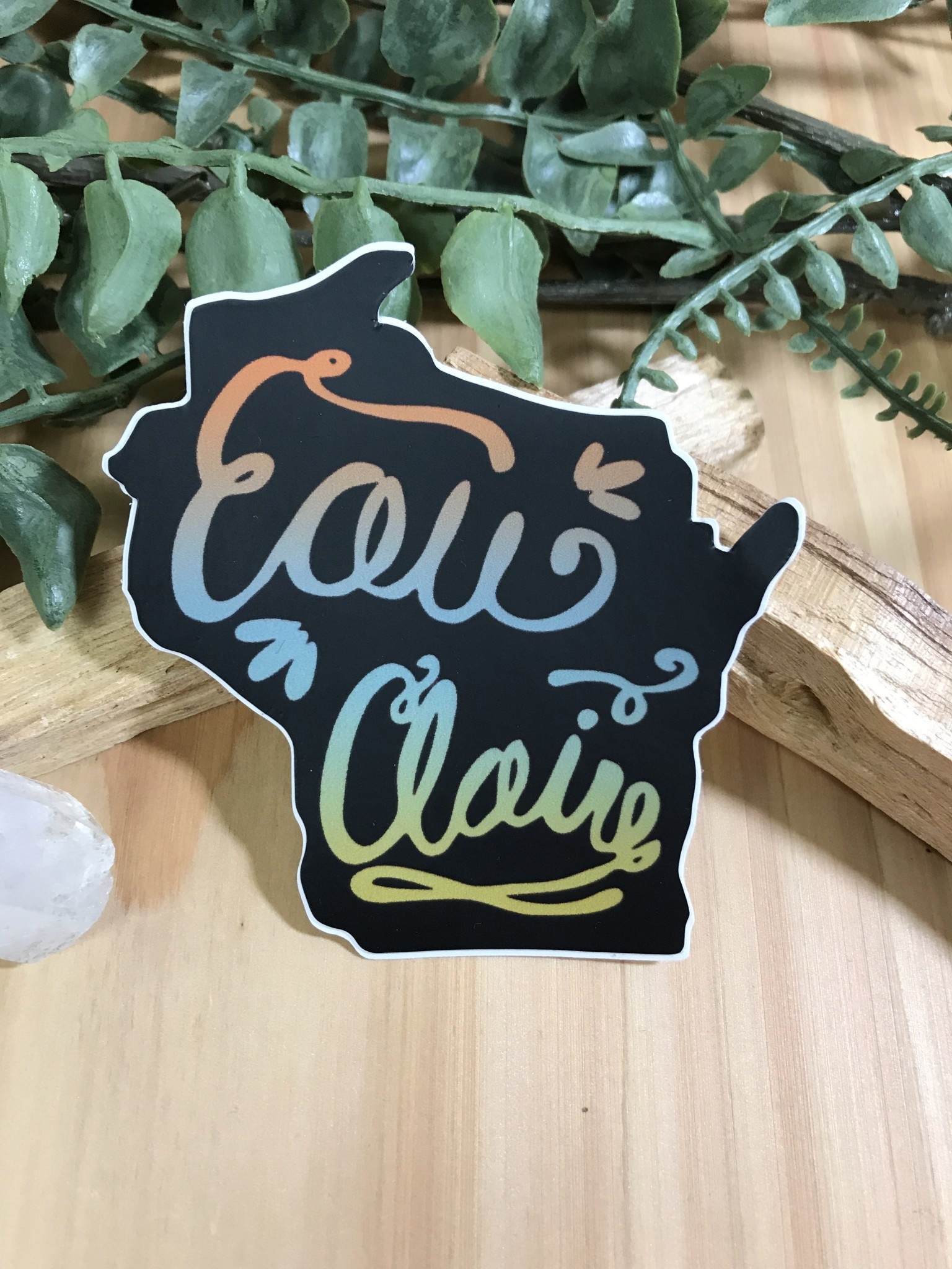 Sticker - Eau Claire Script - Tangled Up In Hue