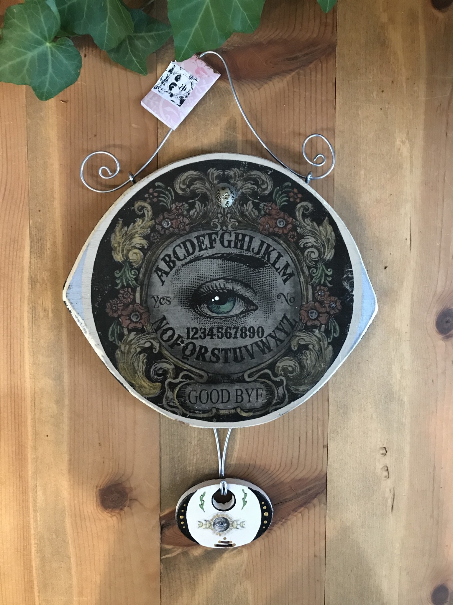 Ouija Eye Handmade Collage - Tangled Up In Hue