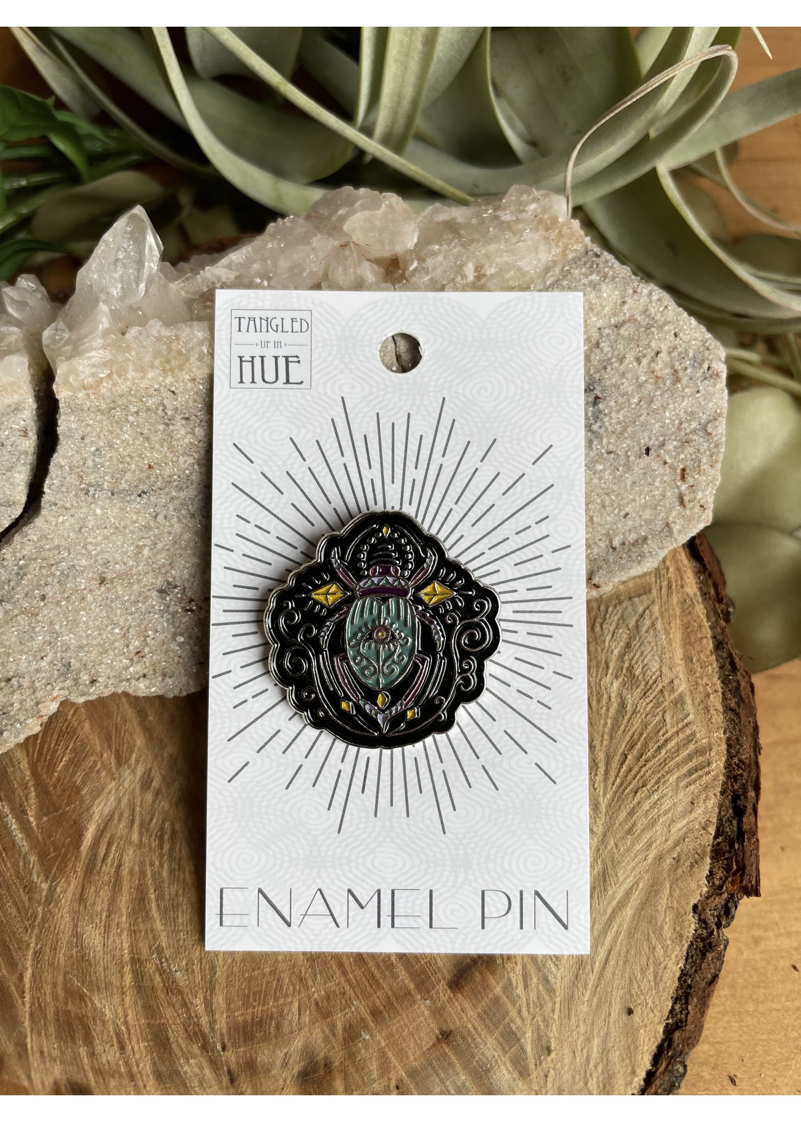 Enamel Pin - Eyes Wide Beetle - Tangled Up In Hue