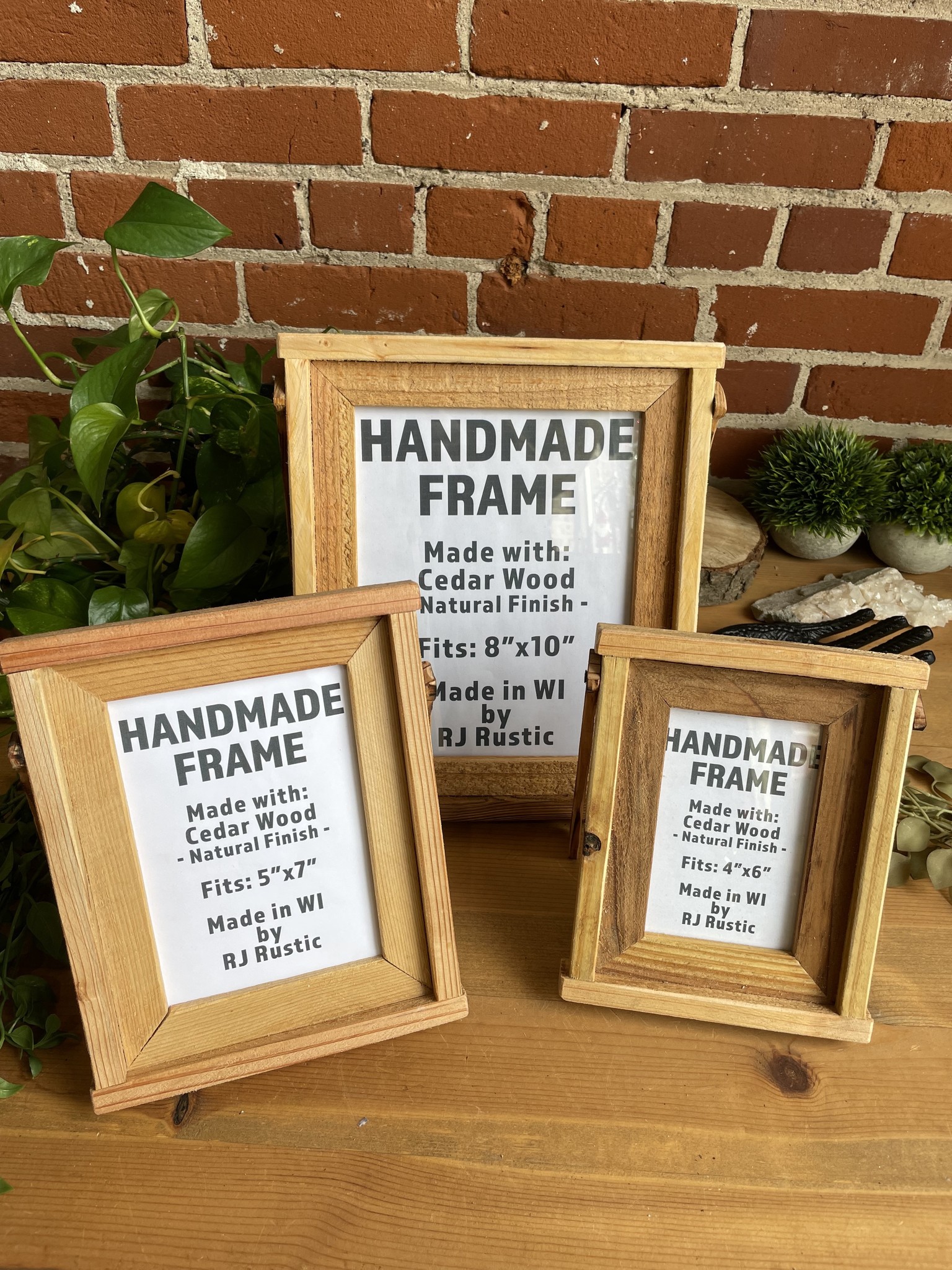 Handmade wood frame - Tangled Up In Hue