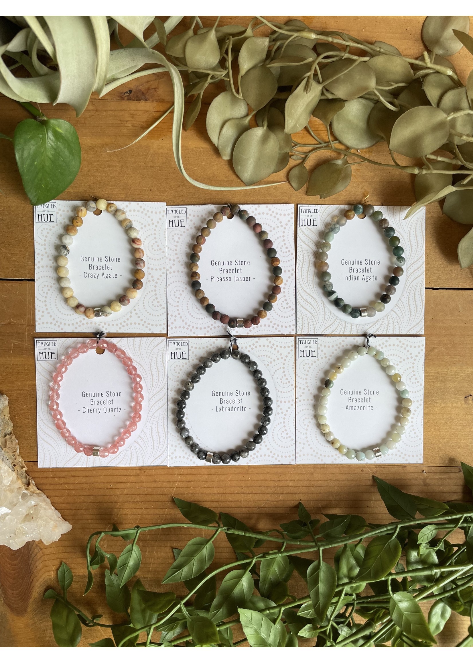 Stone Stretch Bracelet - Tangled Up In Hue