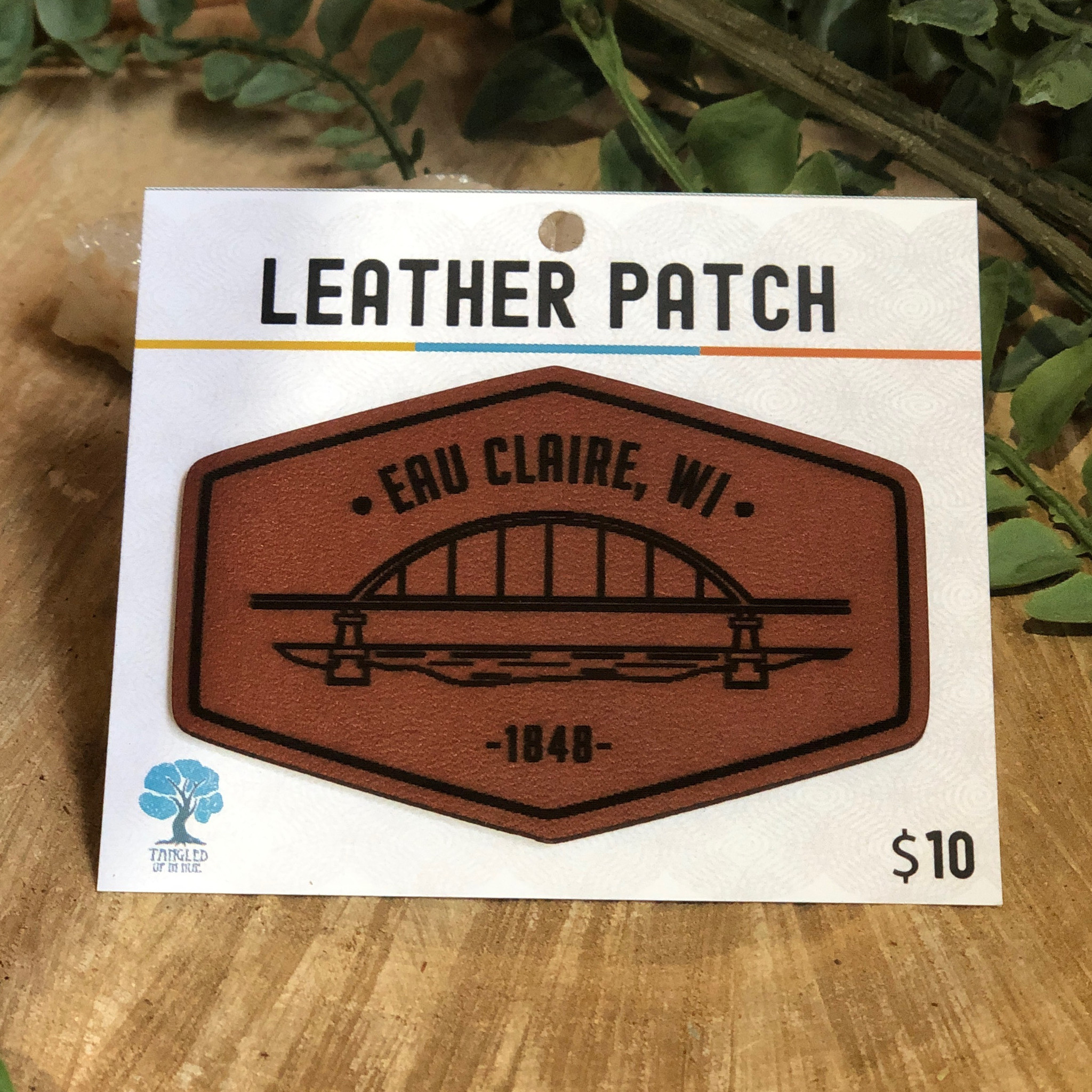 Leather Patch - Eau Claire Bridge - Tangled Up In Hue