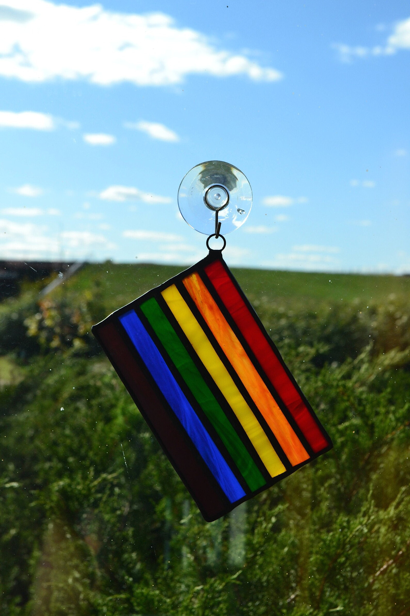 Stained Glass Pride Flag - - Tangled Up In Hue