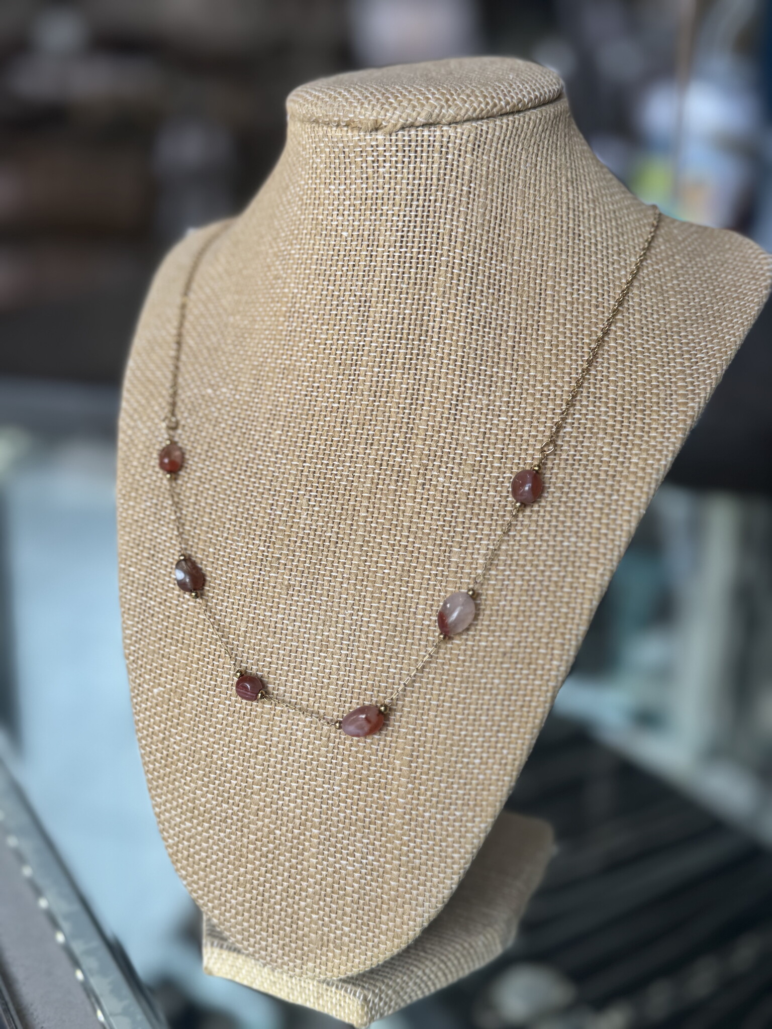 Small Stone Chain Necklaces - Tangled Up In Hue