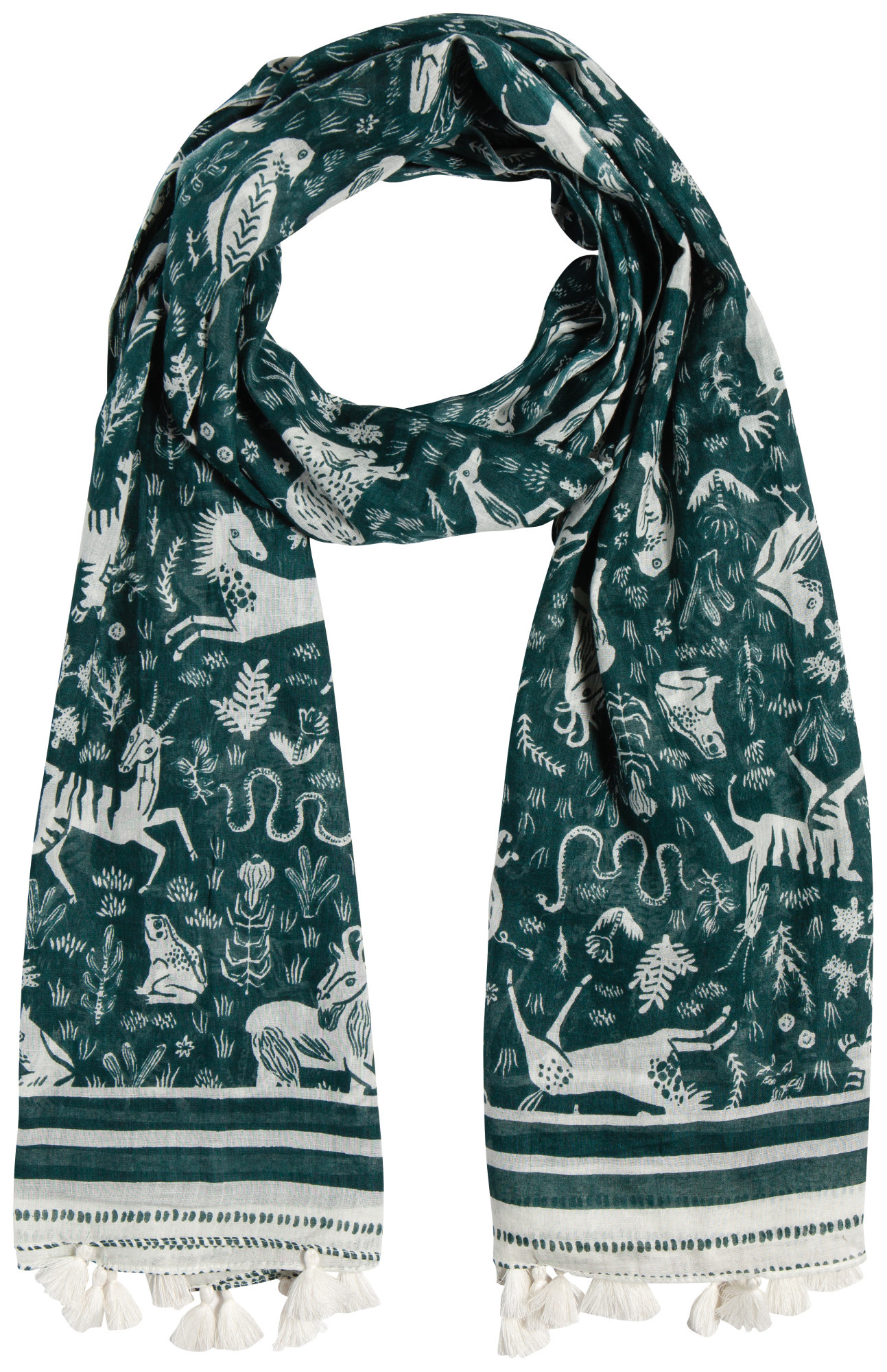 Danica Studio - Boundless Prined Scarf - Castles & Cottages | Ciao Bella Boutique