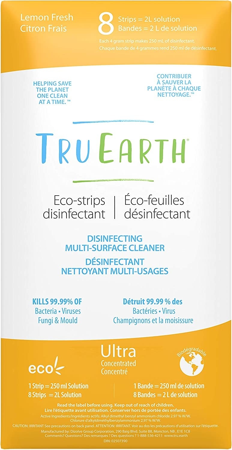 Tru Earth - Eco-strips Disinfecting Multi-Surface Cleaner - Castles ...