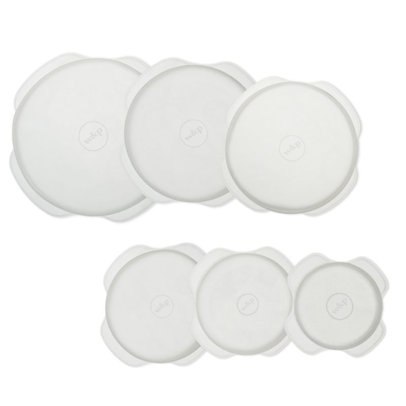 W&P Design - Silicone Stretch Lids Set/6 - Castles & Cottages | Ciao ...